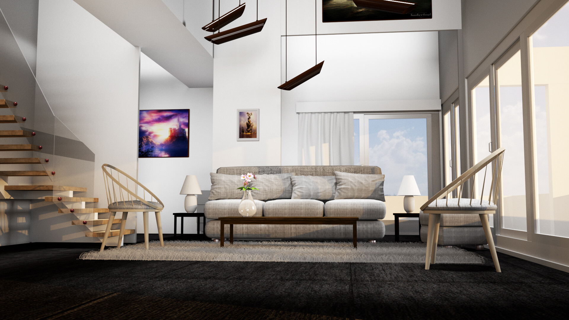 ArtStation - Modern Drawing Room