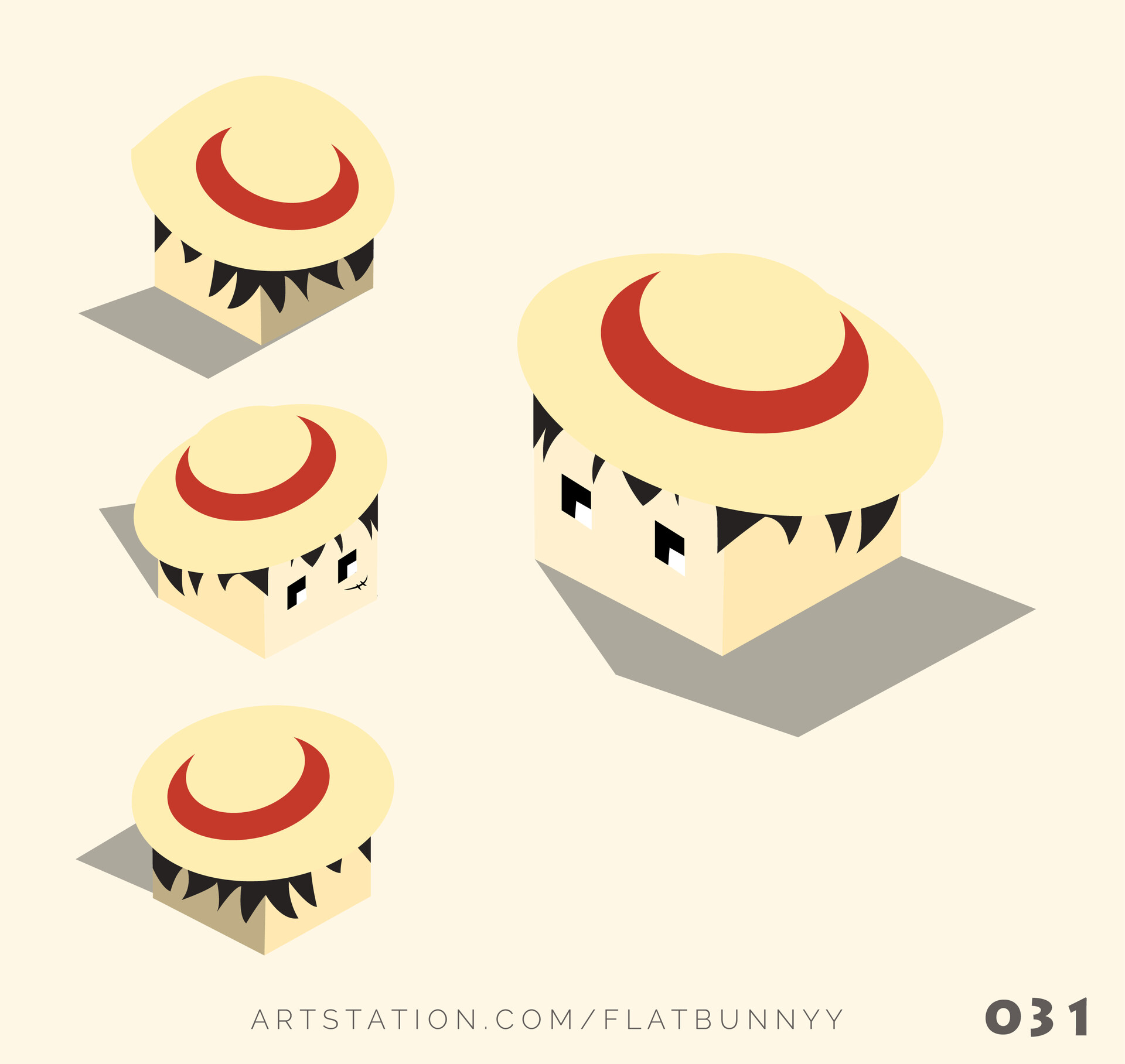 ArtStation - Luffy Isometric character