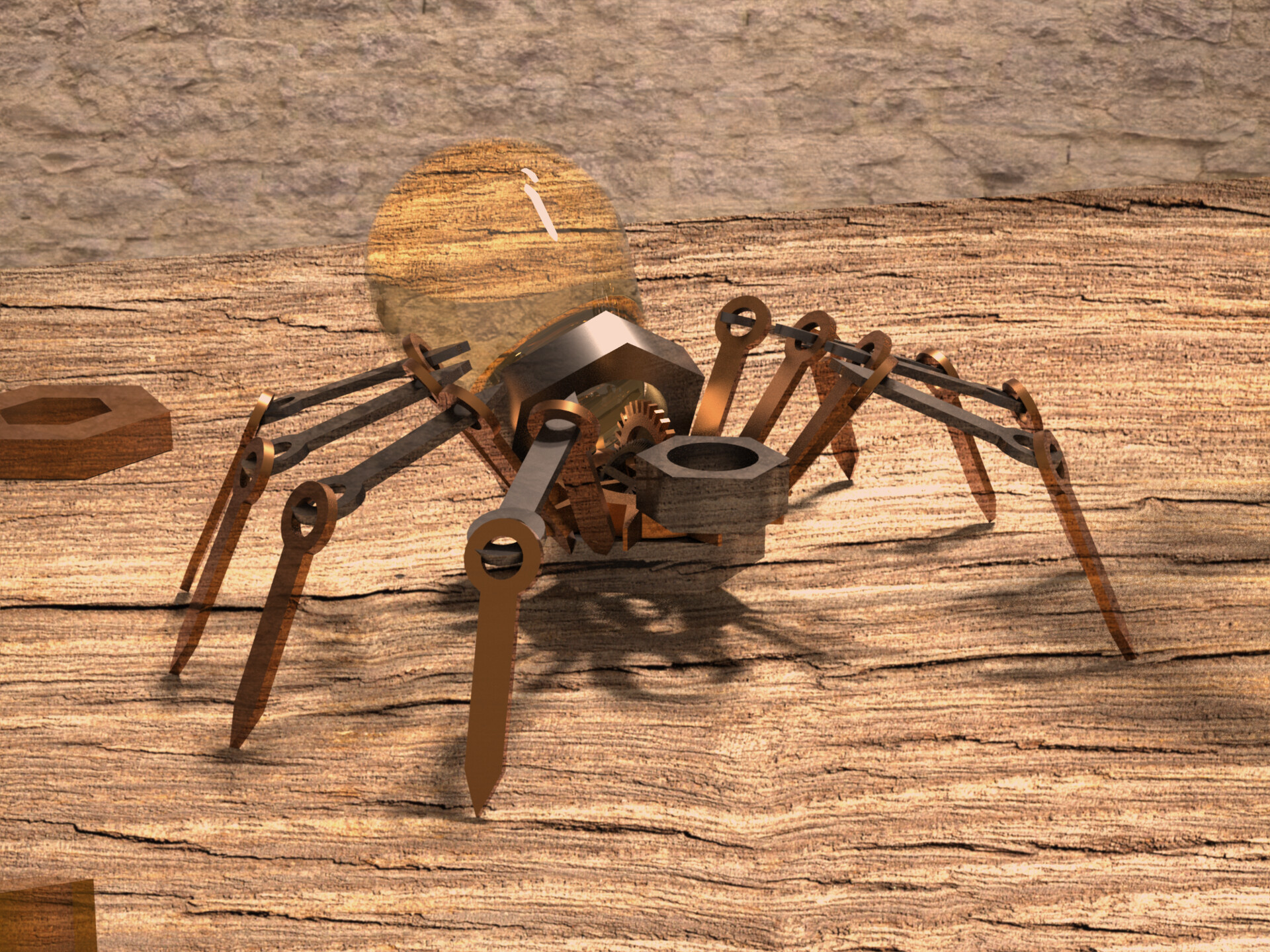 ArtStation - Mechanical Spider in 3D