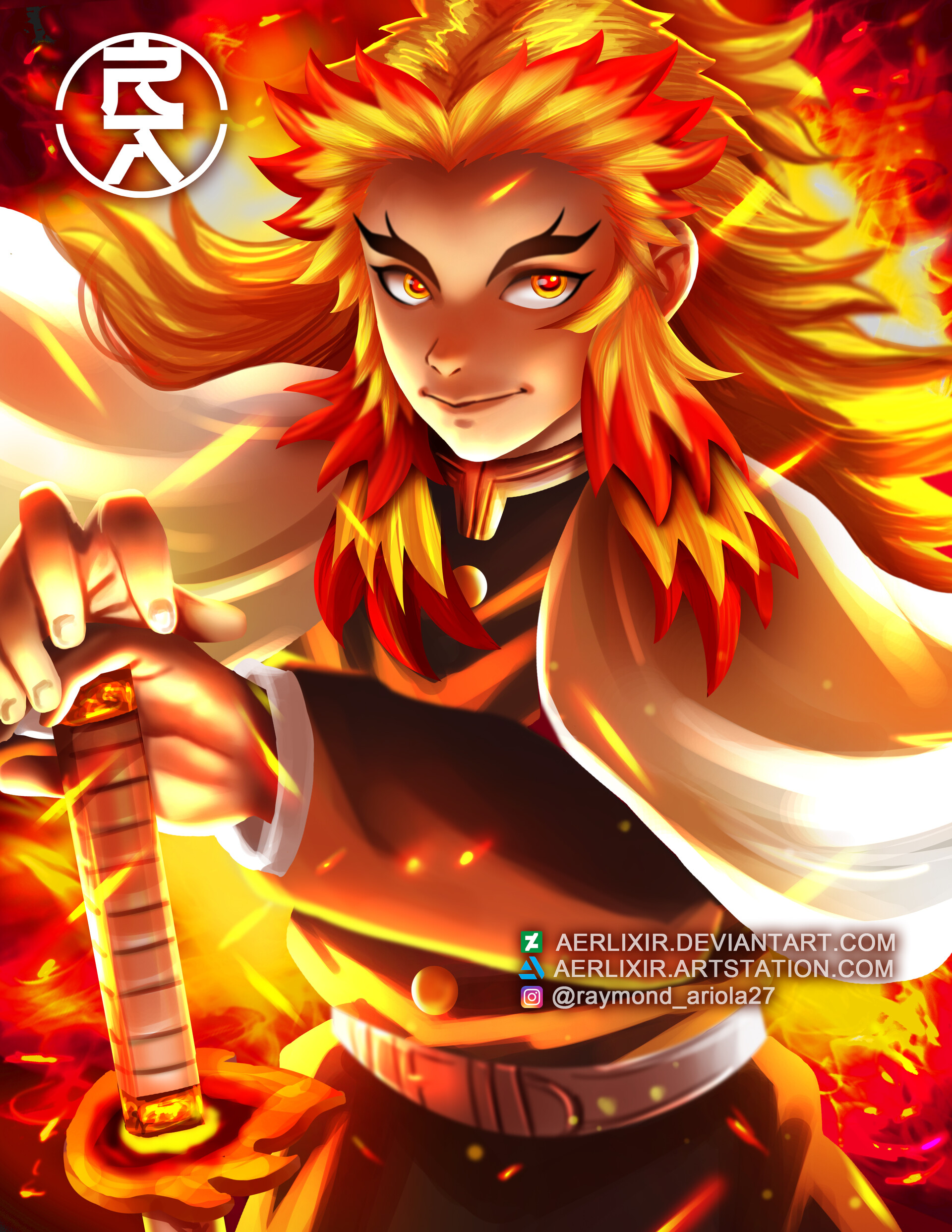 ArtStation - Kyojuro Rengoku