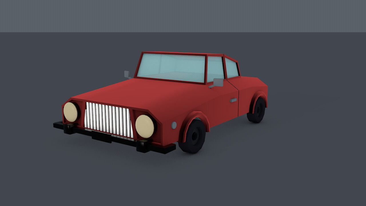 ArtStation - Low poly car