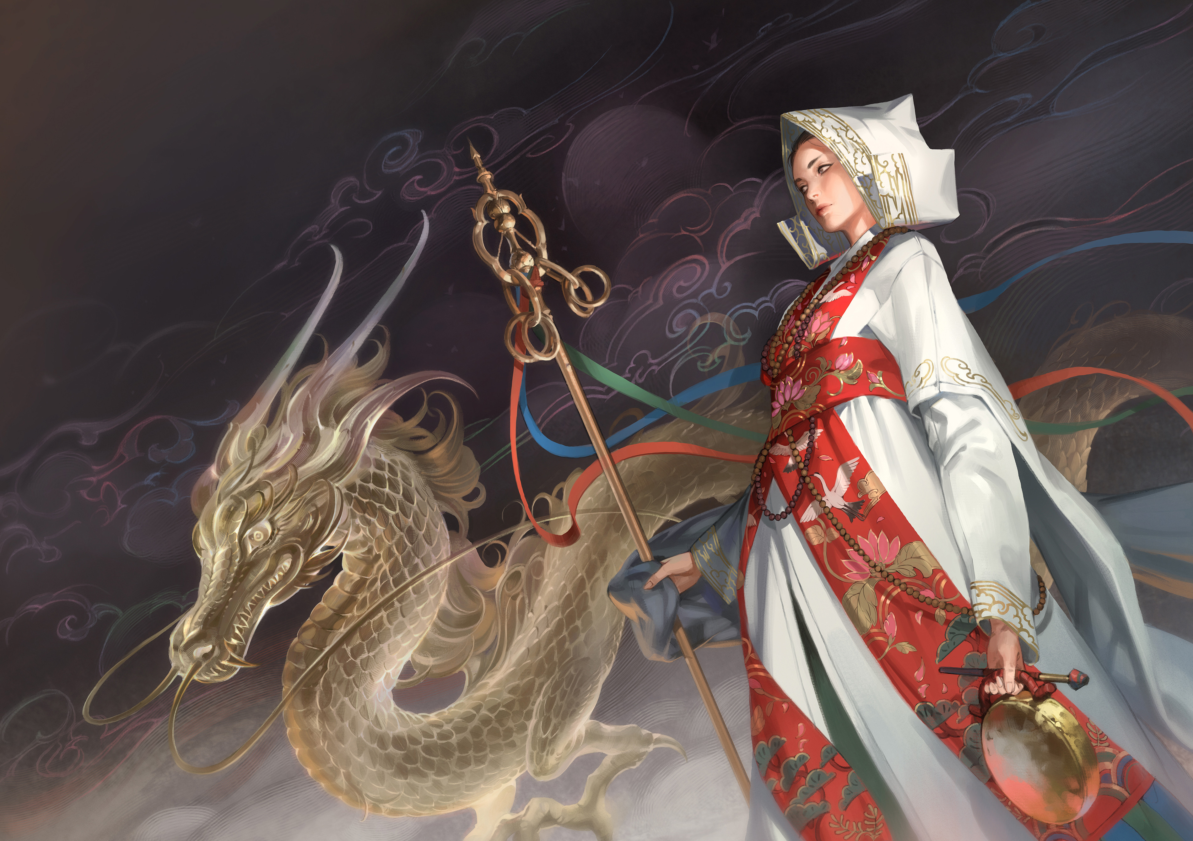 Mudang (Korean Shaman) by Sora Kim : r/ReasonableFantasy