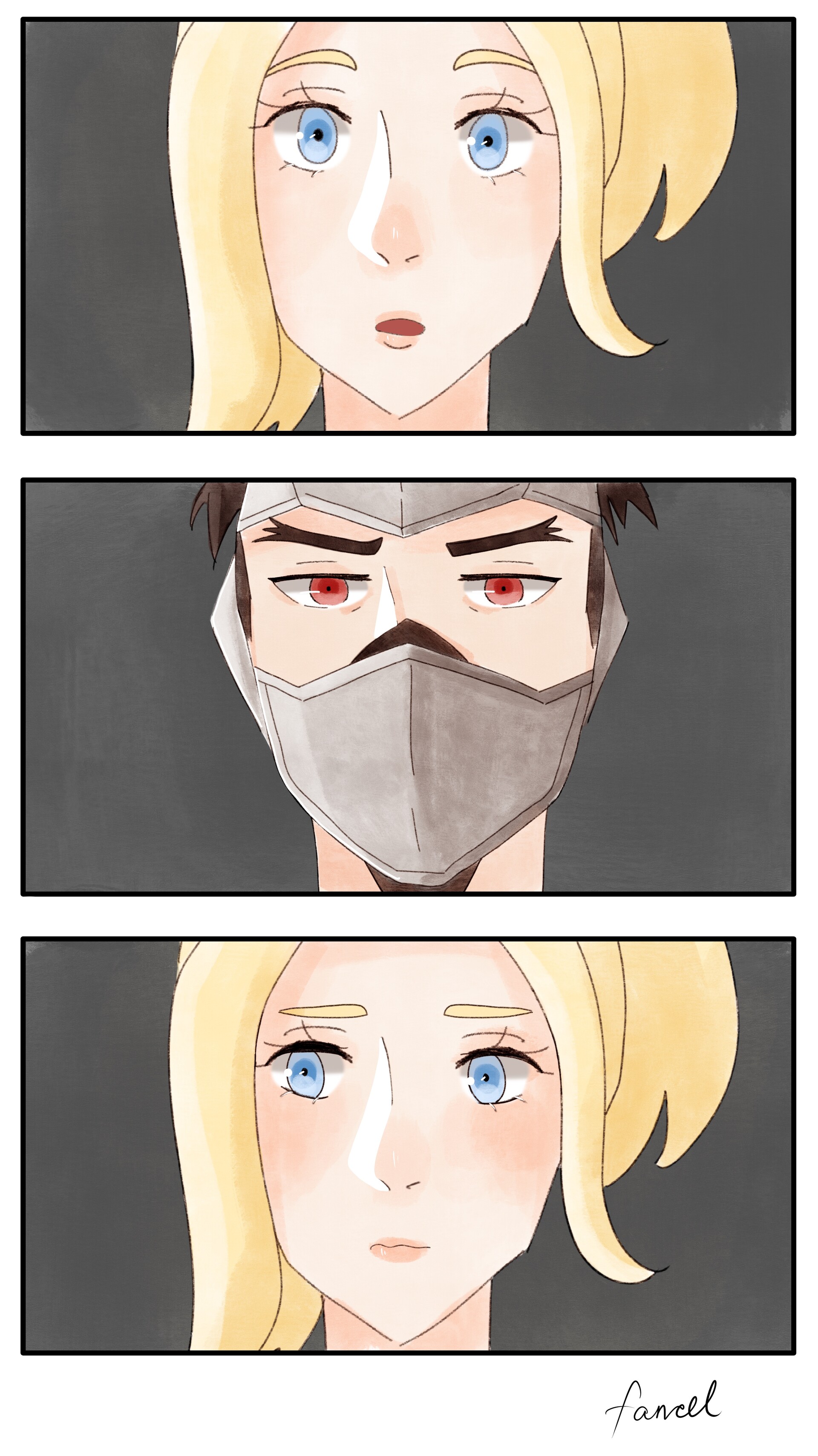 ArtStation - Gency - Overwatch (Genji Blackwatch and Mercy)