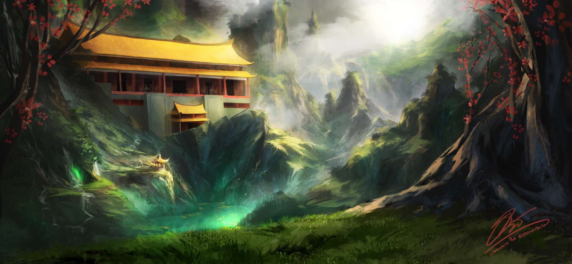 ArtStation - Commission art : Chinese Castle