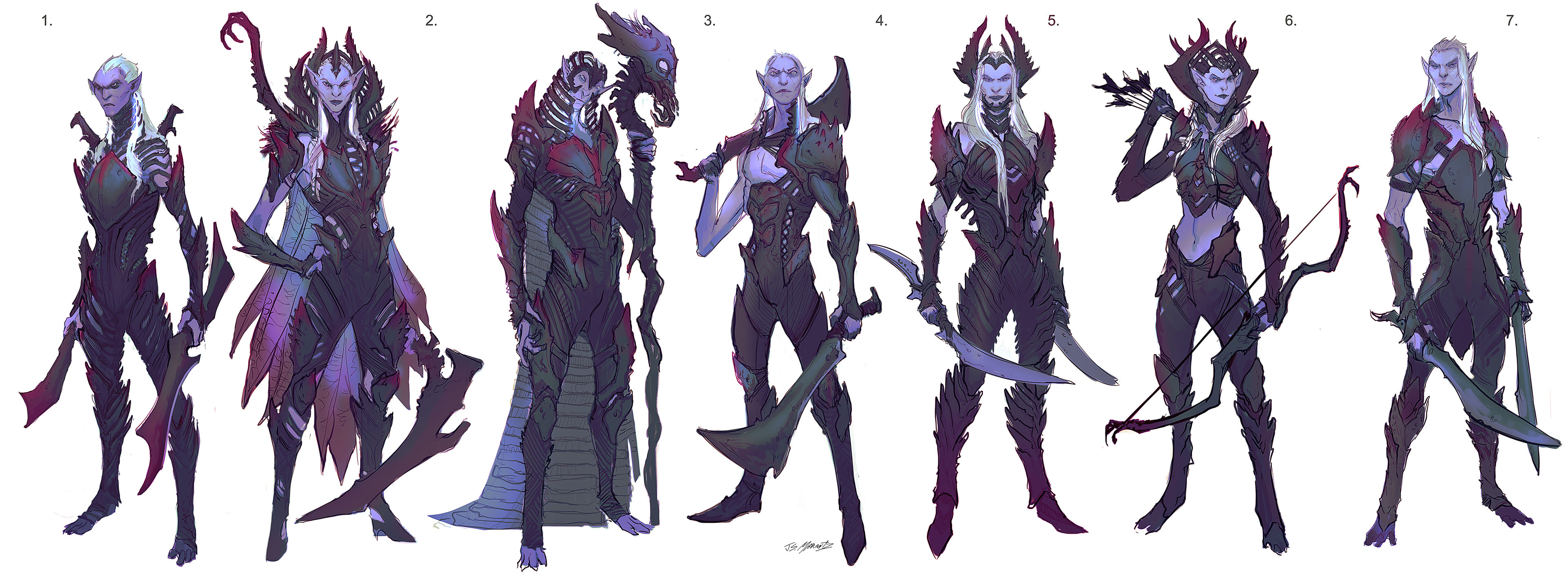 Jerad S. Marantz - Dark Elves Designs for Canceled Game