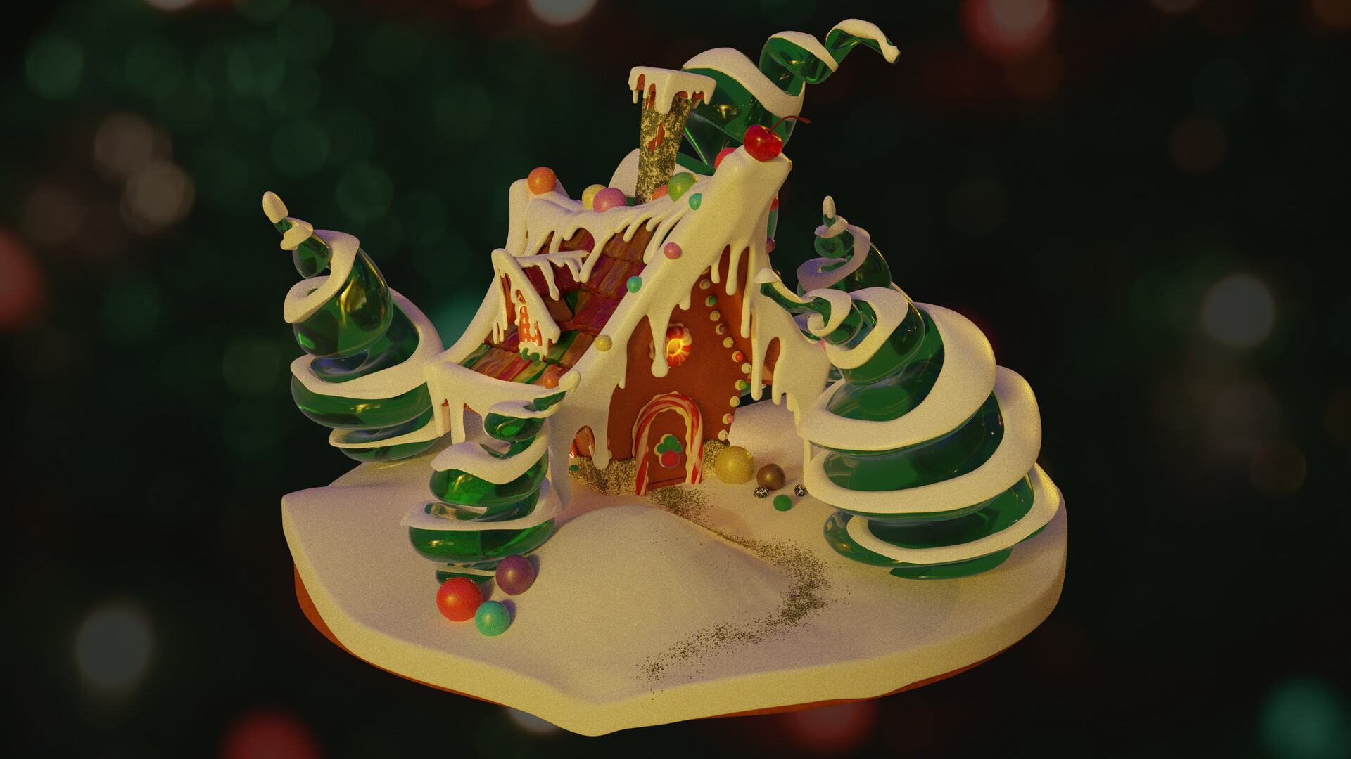 ArtStation - Gingerbread house