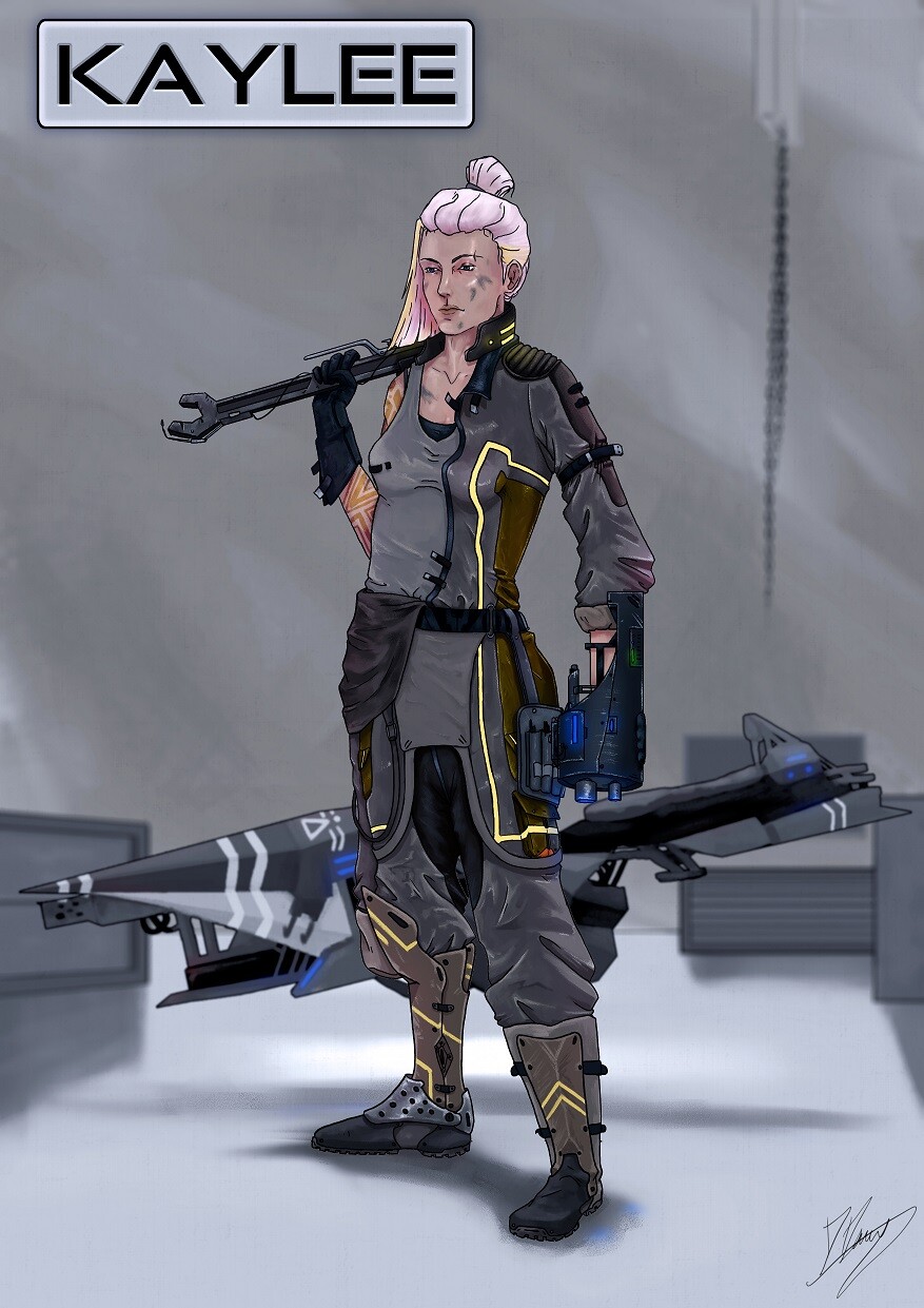 ArtStation - Kaylee - Human - Starfinder
