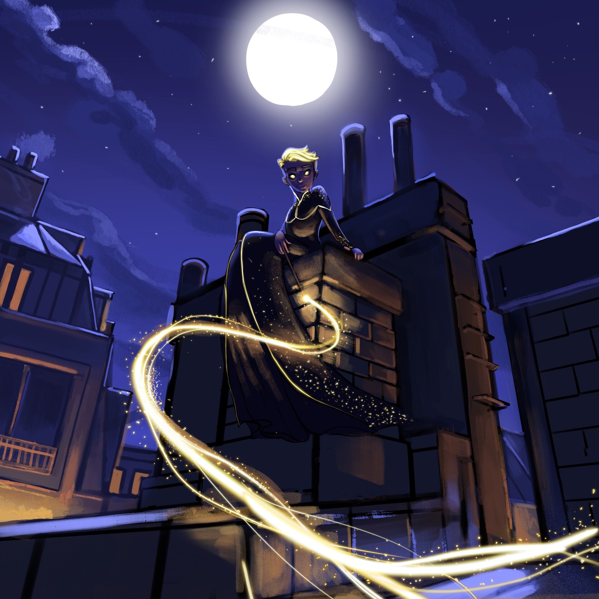 ArtStation - Spring Night