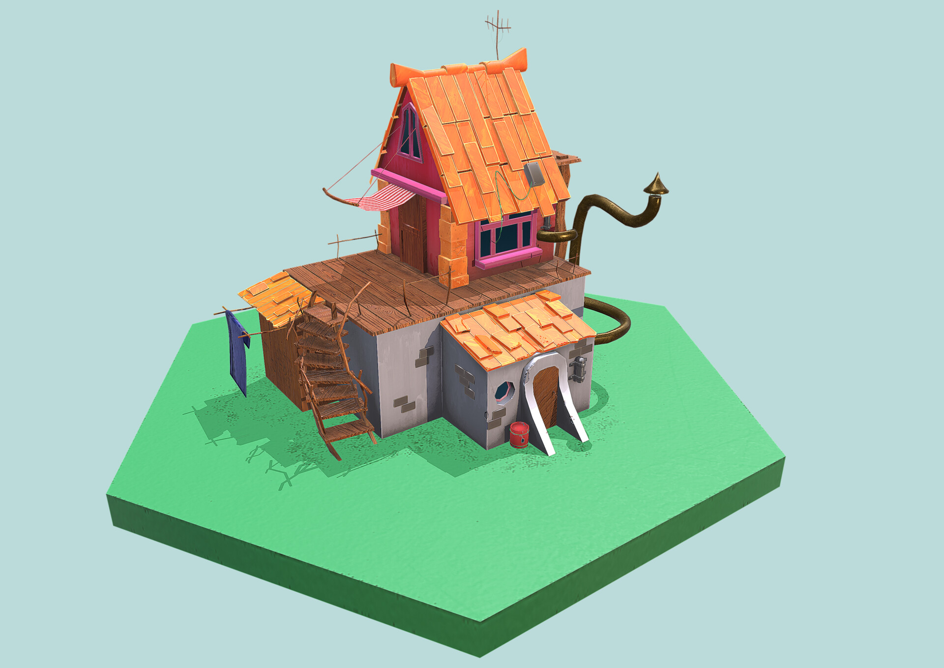 ArtStation - Stylized house