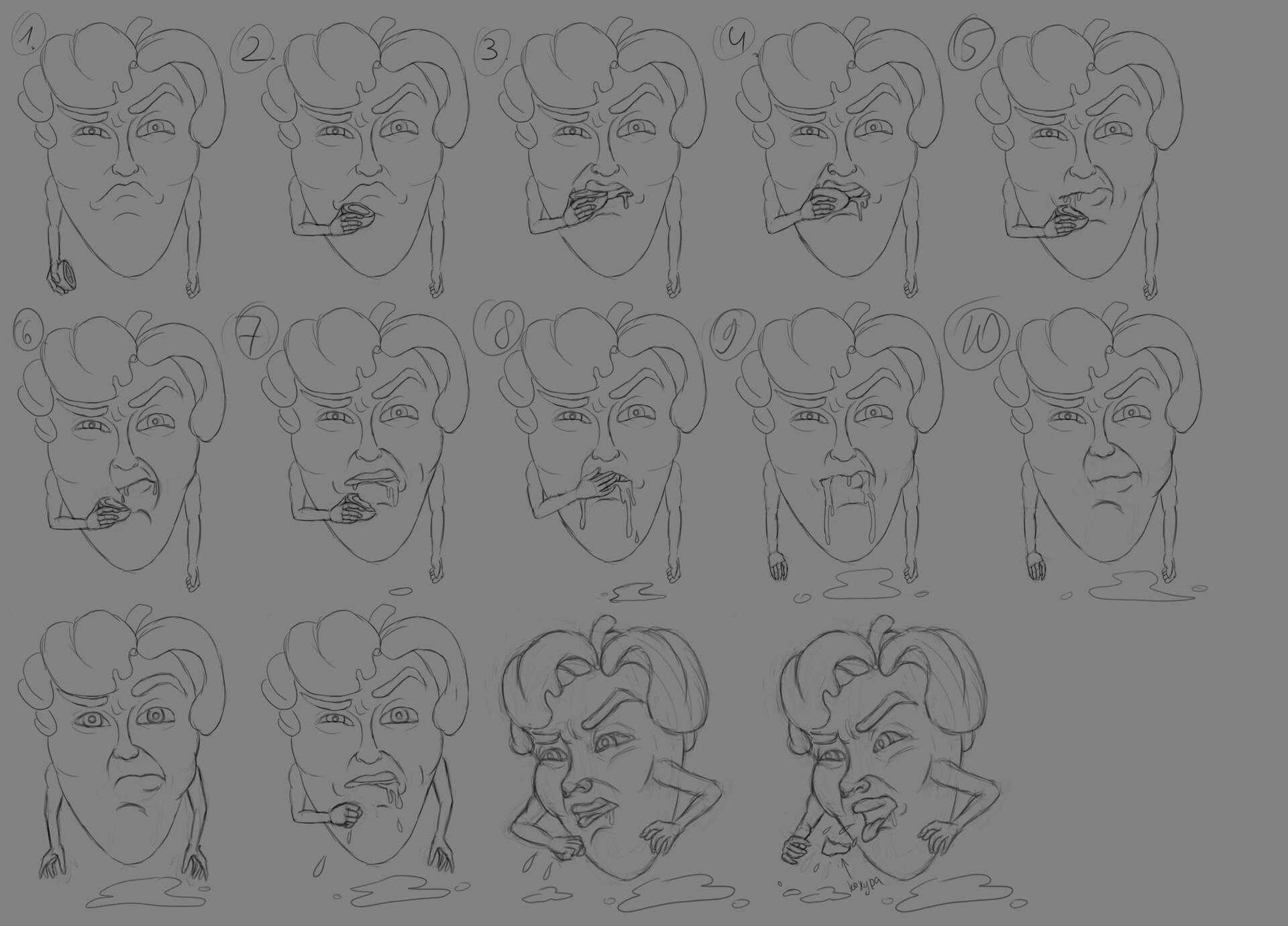 Maria Nikitina - Creating an "Arrogant-Pepper" Character process