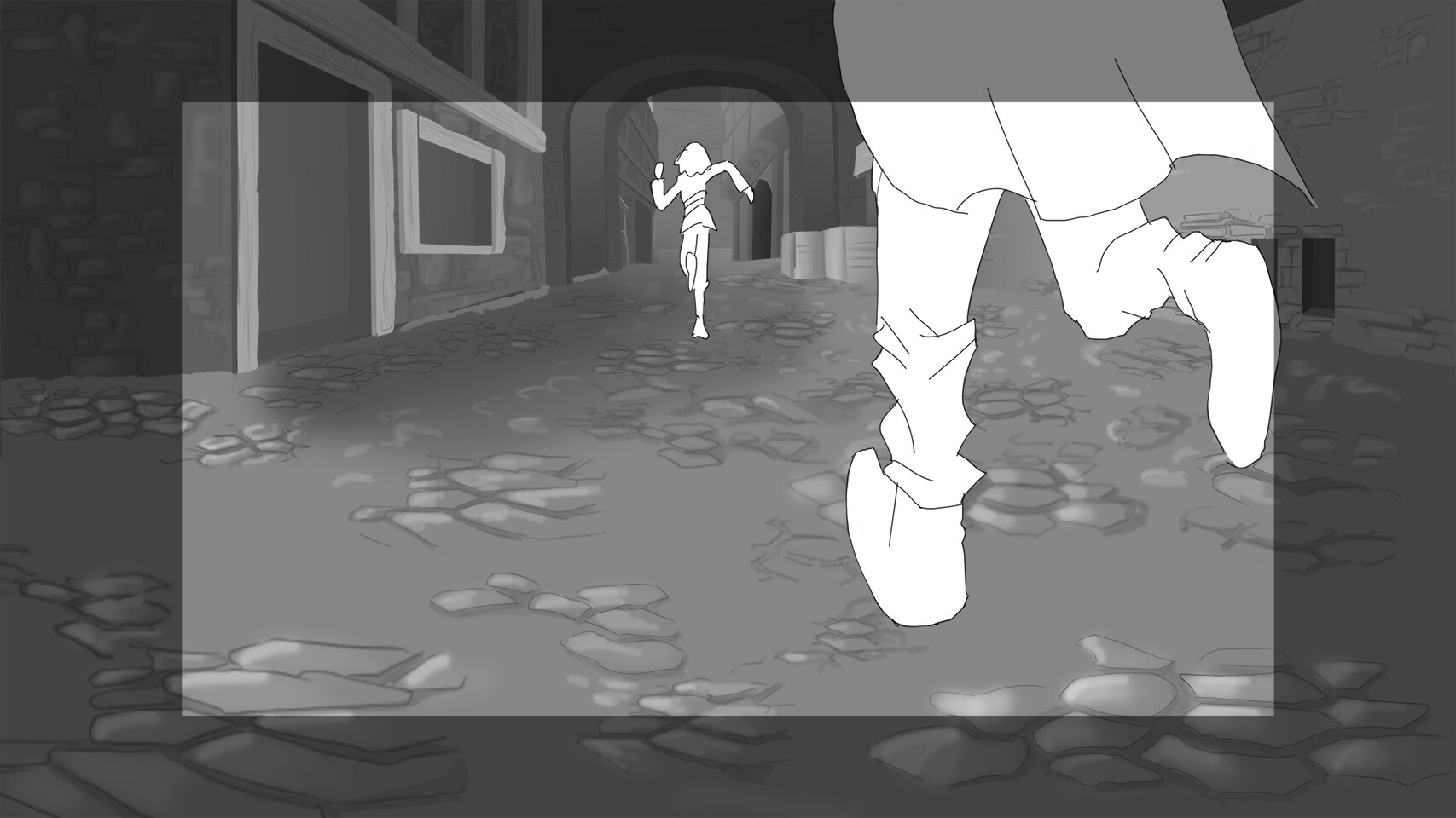 ArtStation - Layout on medieval story board