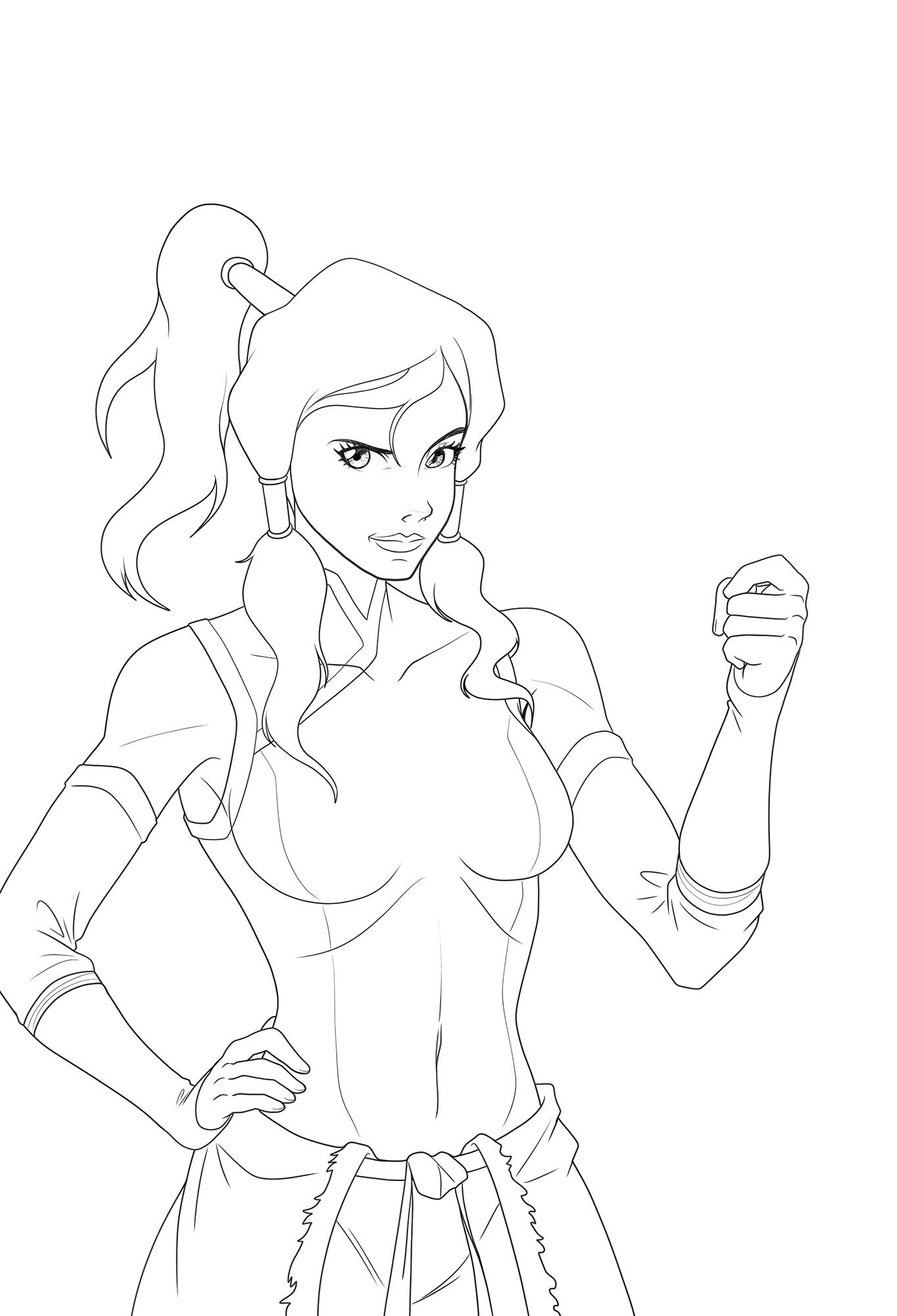 legend of korra coloring pages