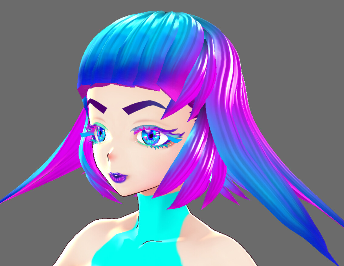 mmd_riko - [wip]Original character by blender