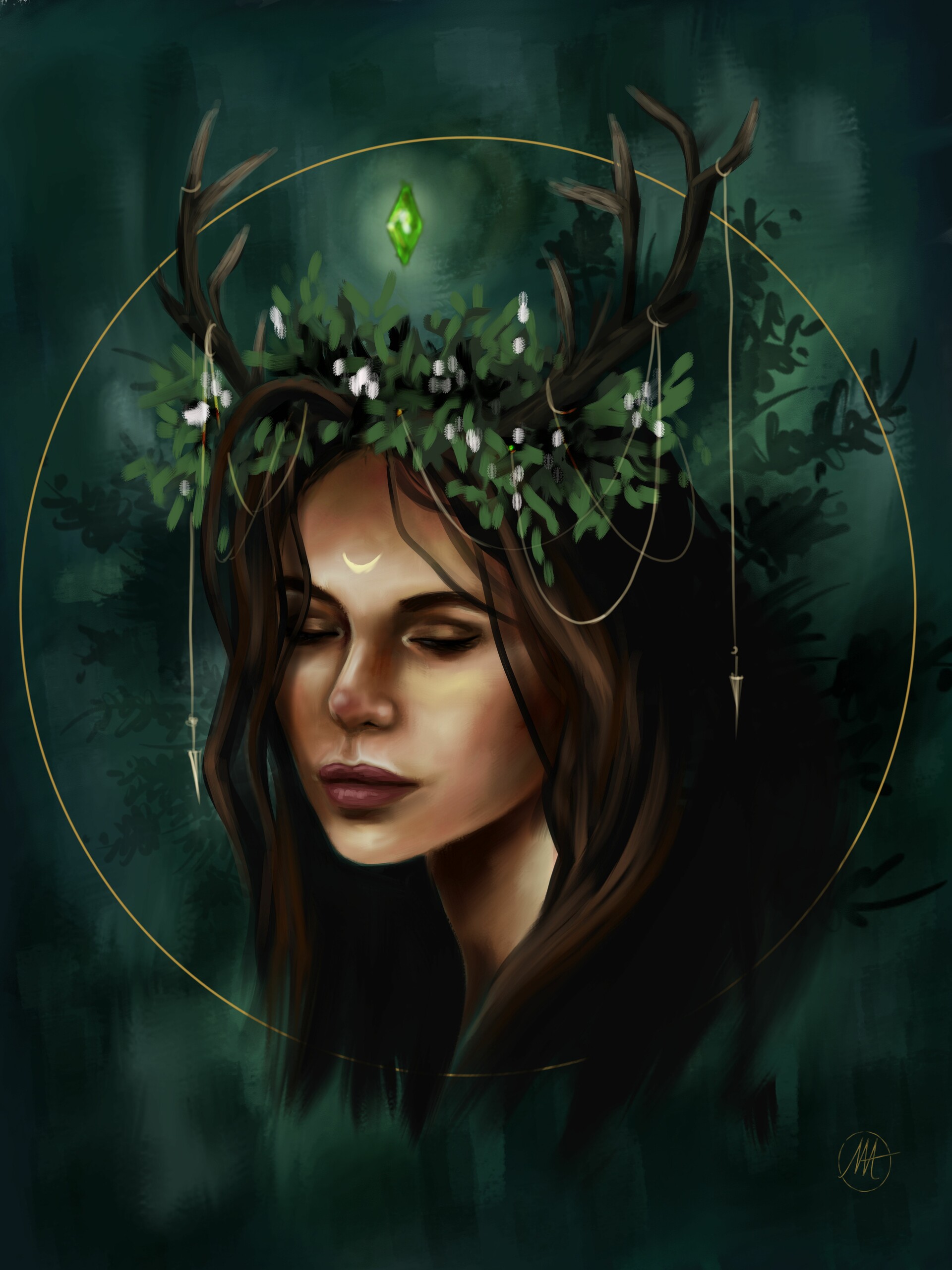 ArtStation - Celtic Priestess