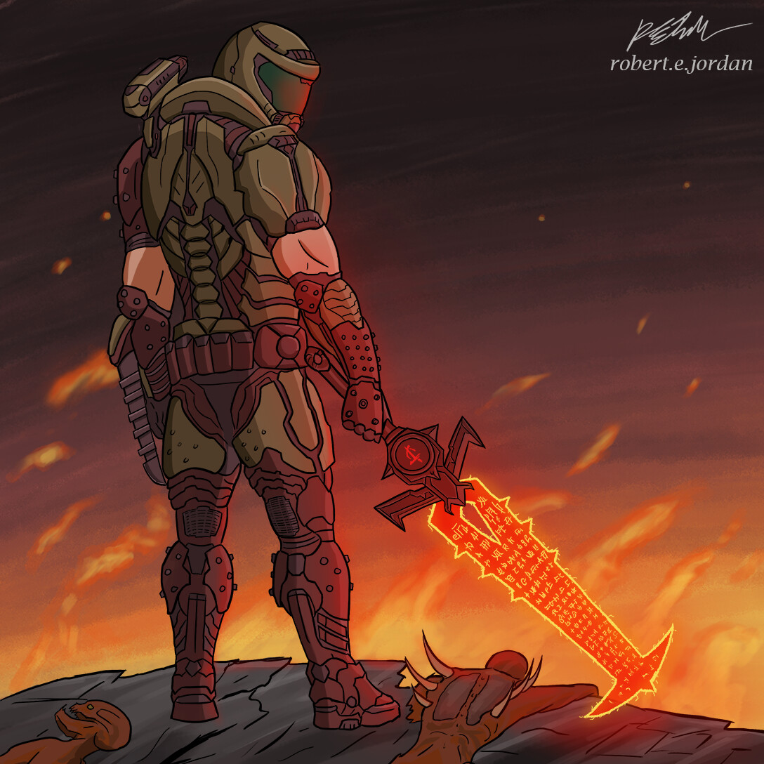ArtStation - The Doom Slayer-Doom Eternal
