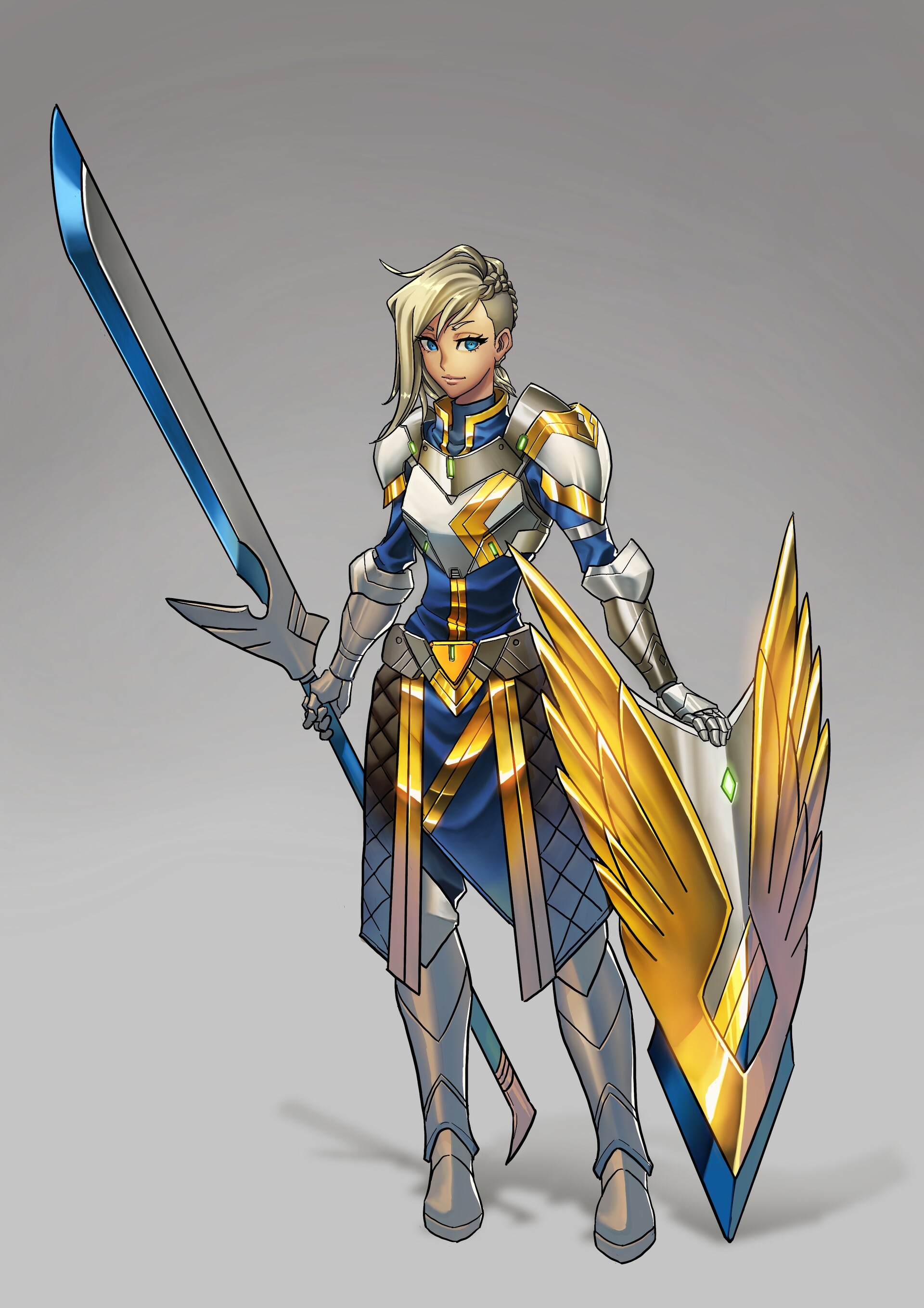 ArtStation - Aetherpunk Lady Knight