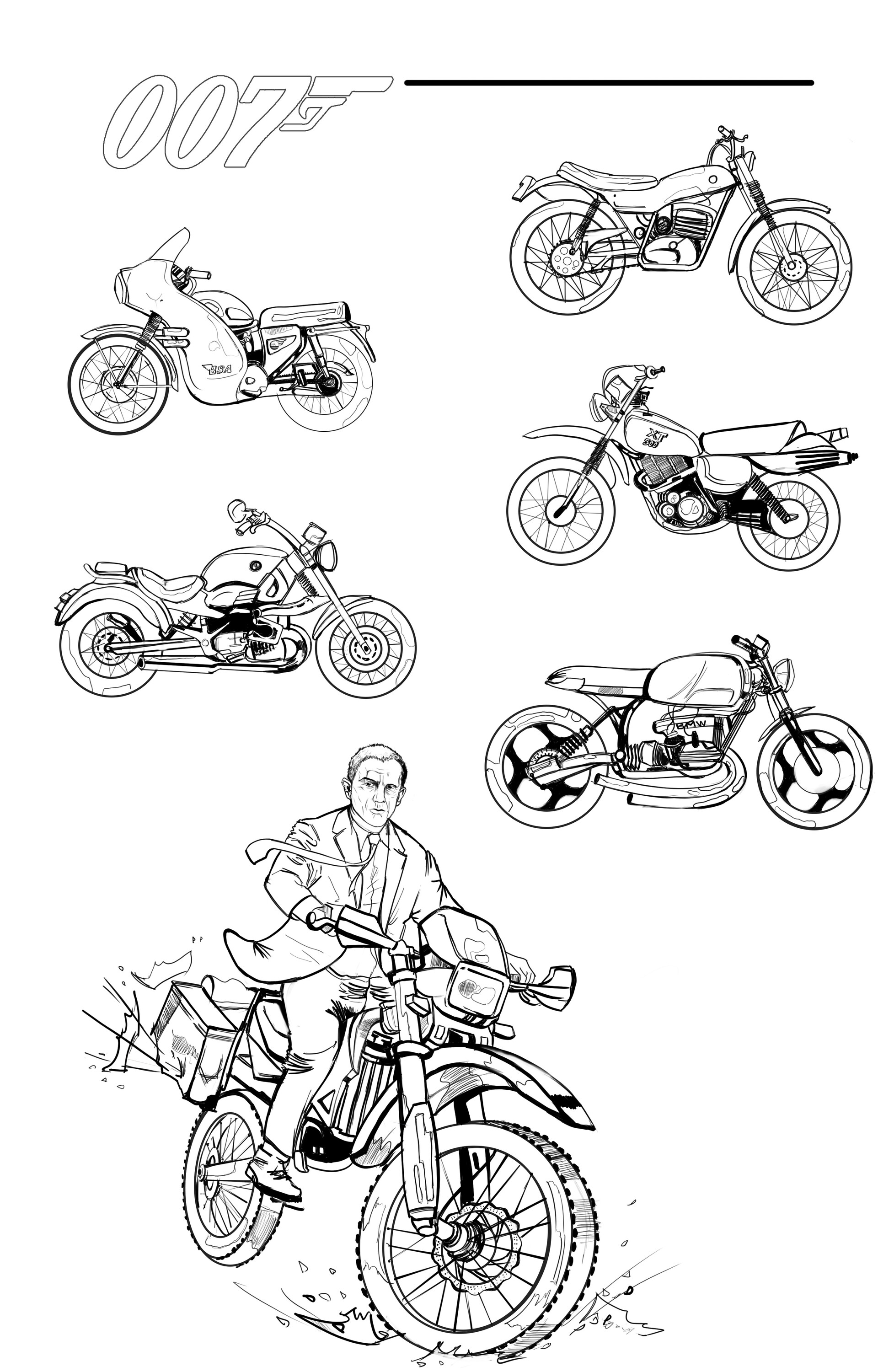 james bond 007 coloring pages