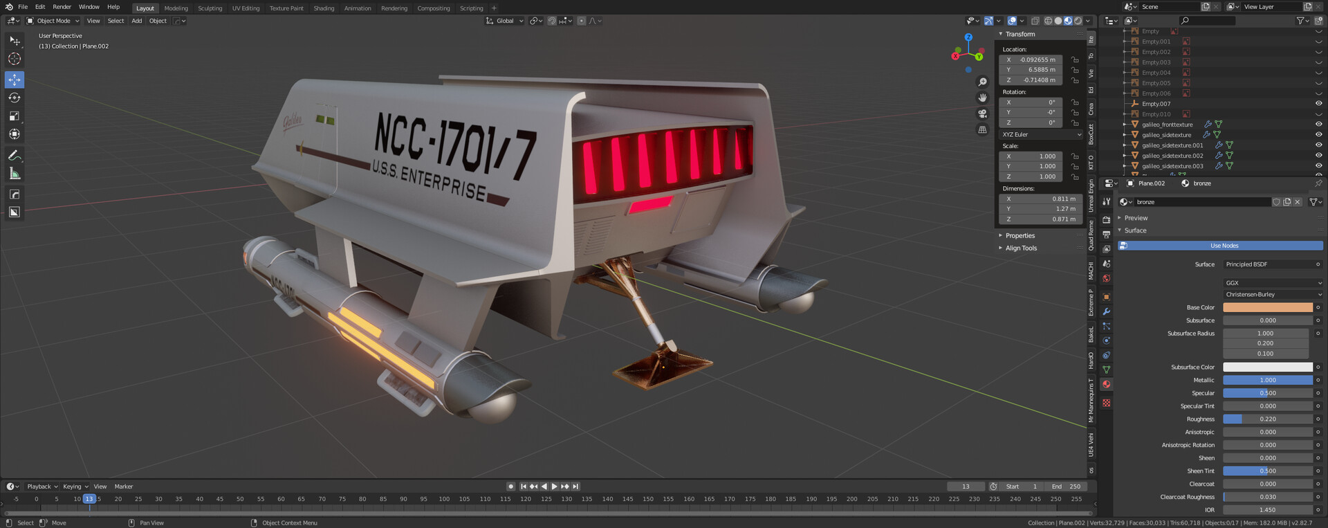 Daniel Korican Portfolio - TOS Shuttle WIP