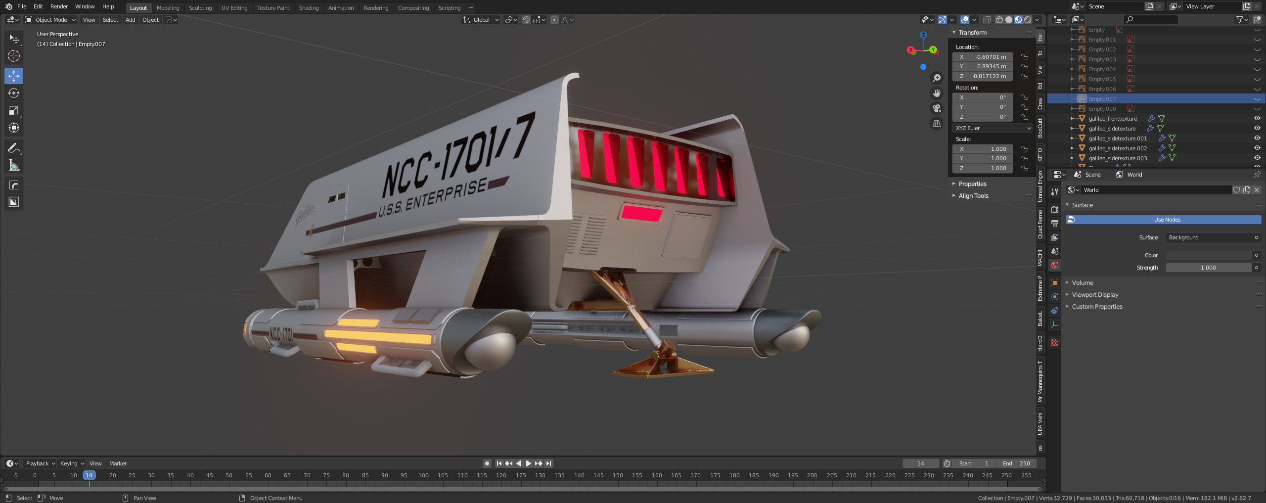 Daniel Korican Portfolio - TOS Shuttle WIP