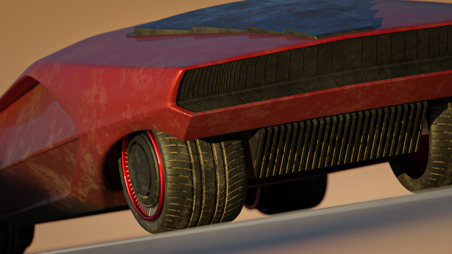 ArtStation - Lancia Stratos Procedural Rust