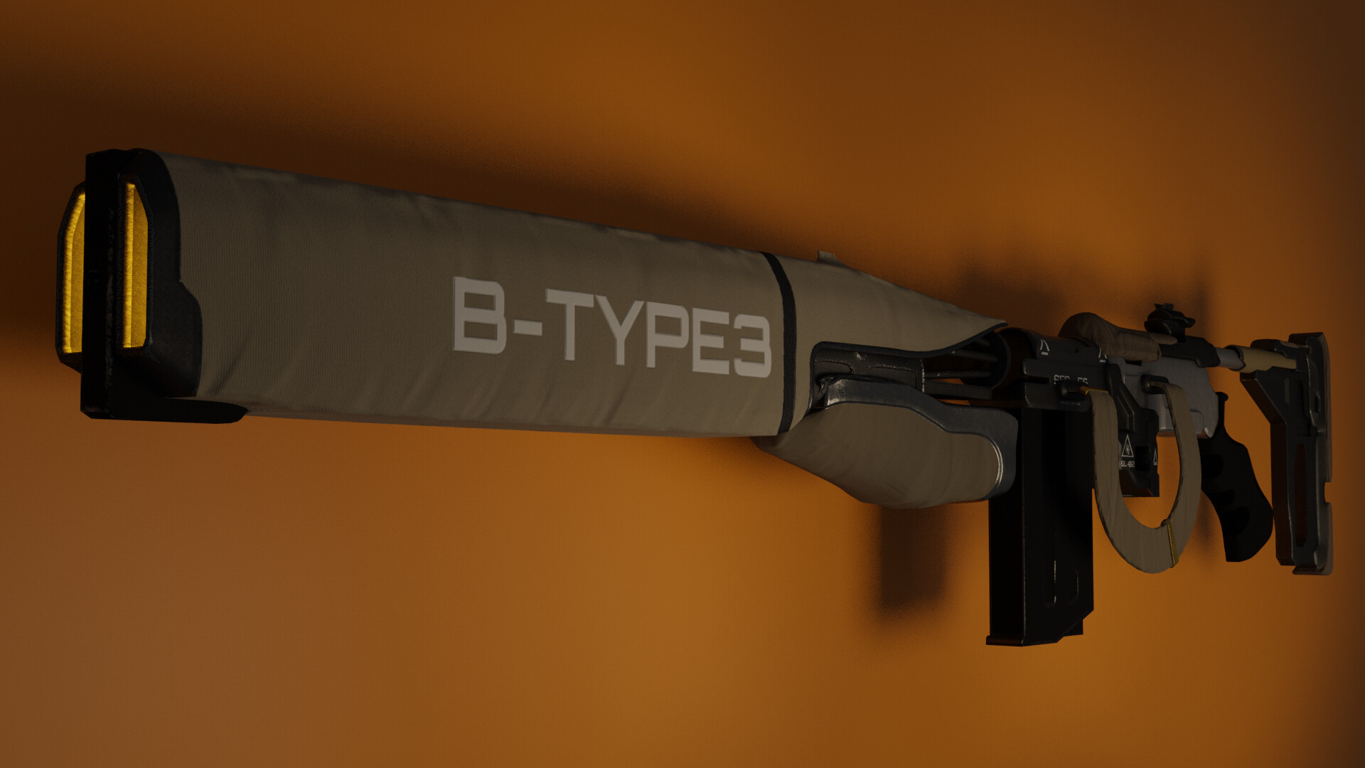 ArtStation - Cyberpunk gun