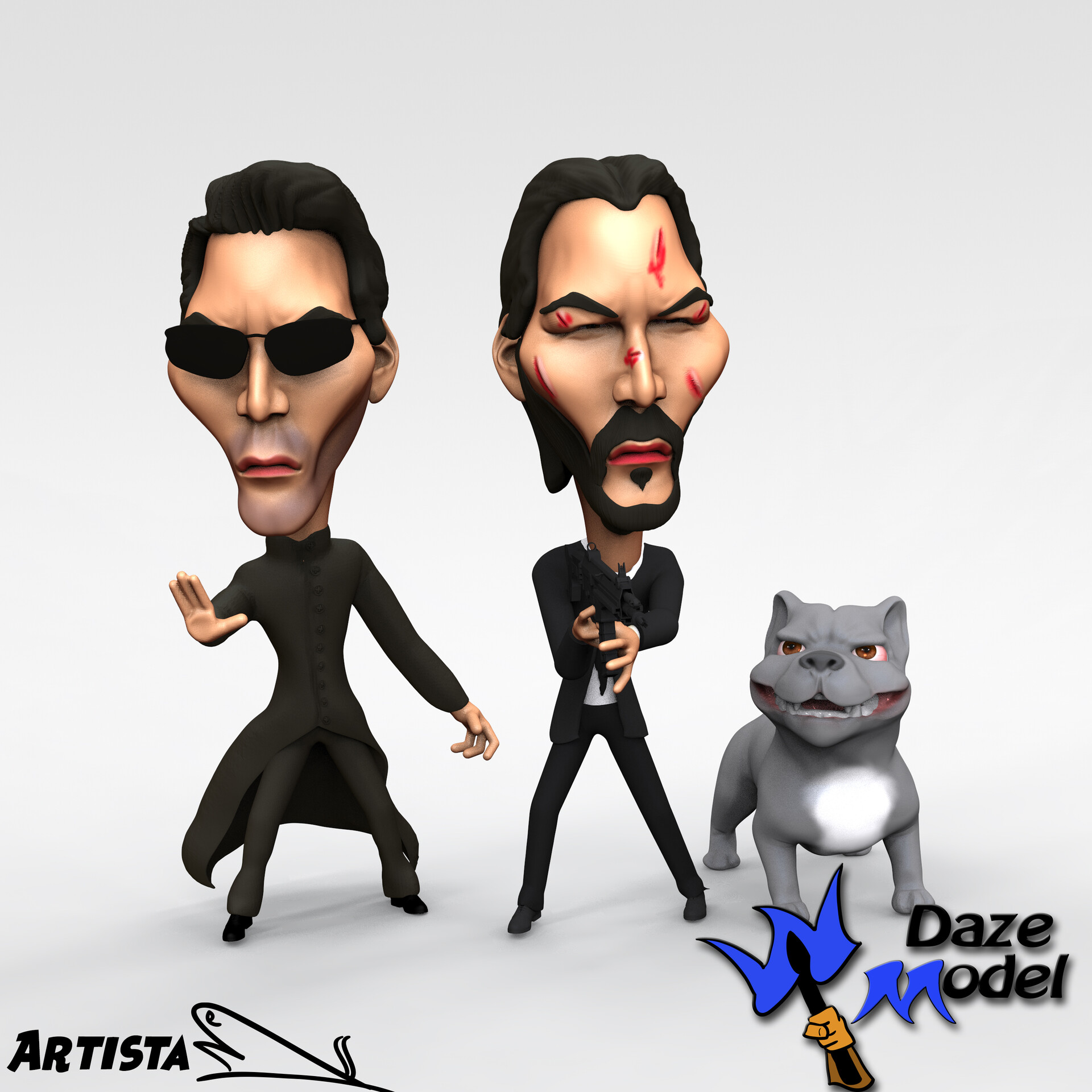 ArtStation - Caricature Keanu Reeves