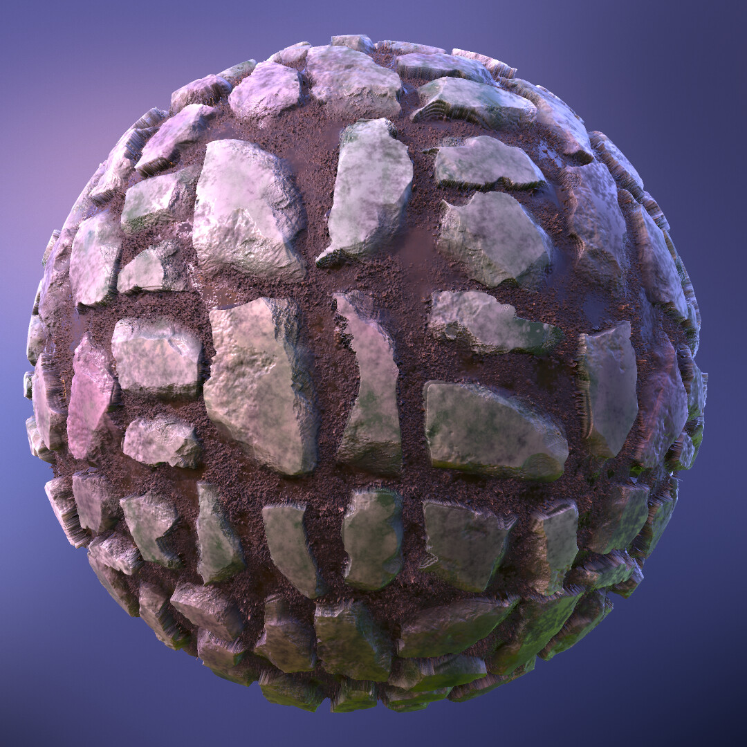 ArtStation - Stone on Mud Material