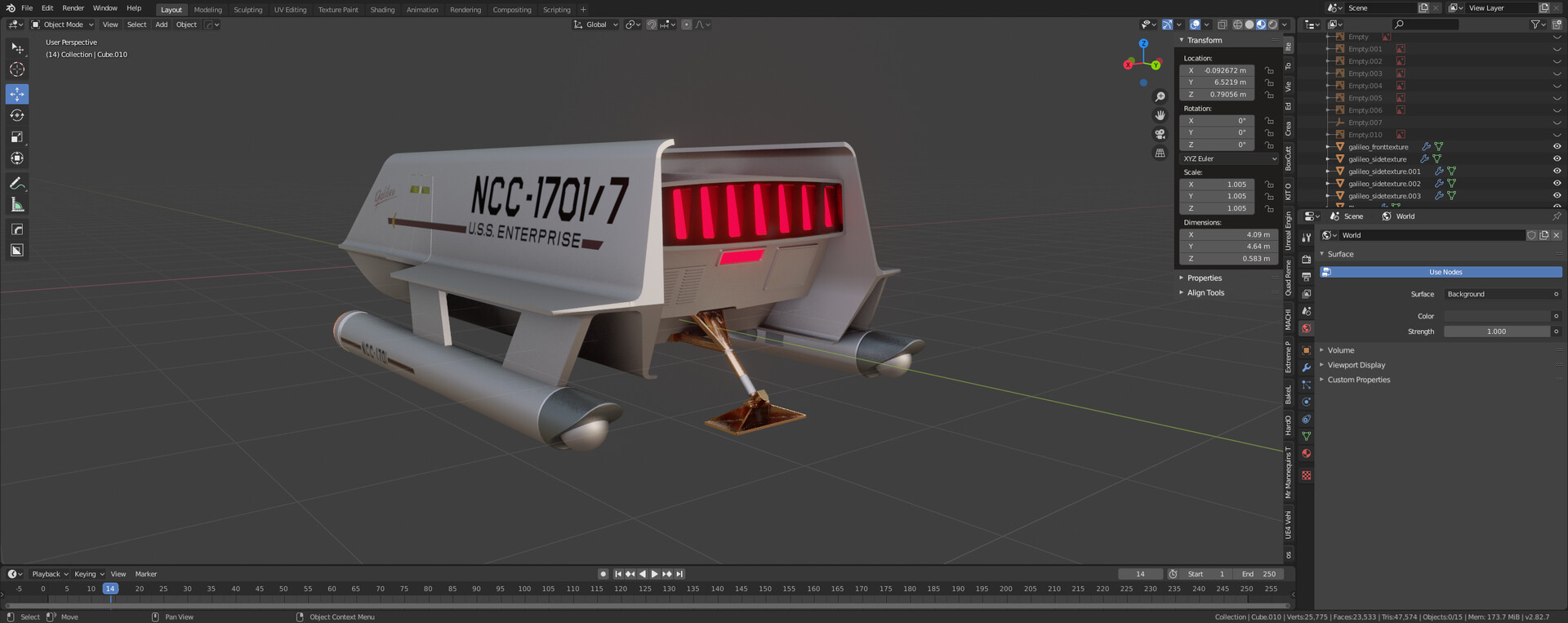 Daniel Korican Portfolio - TOS Shuttle WIP