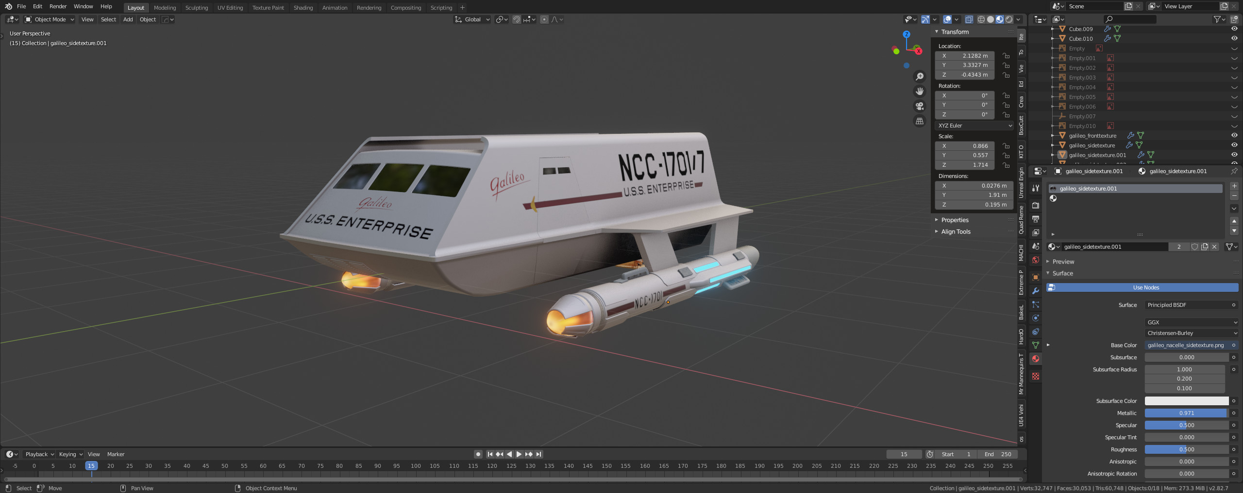 Daniel Korican Portfolio - TOS Shuttle WIP