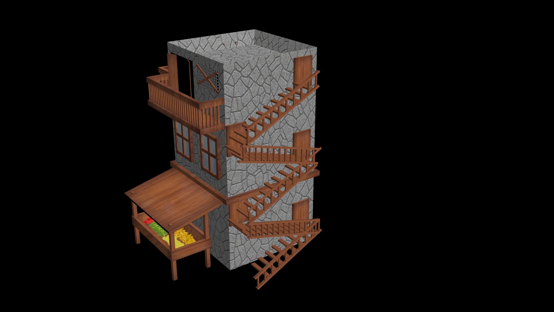 ArtStation - Old building design.