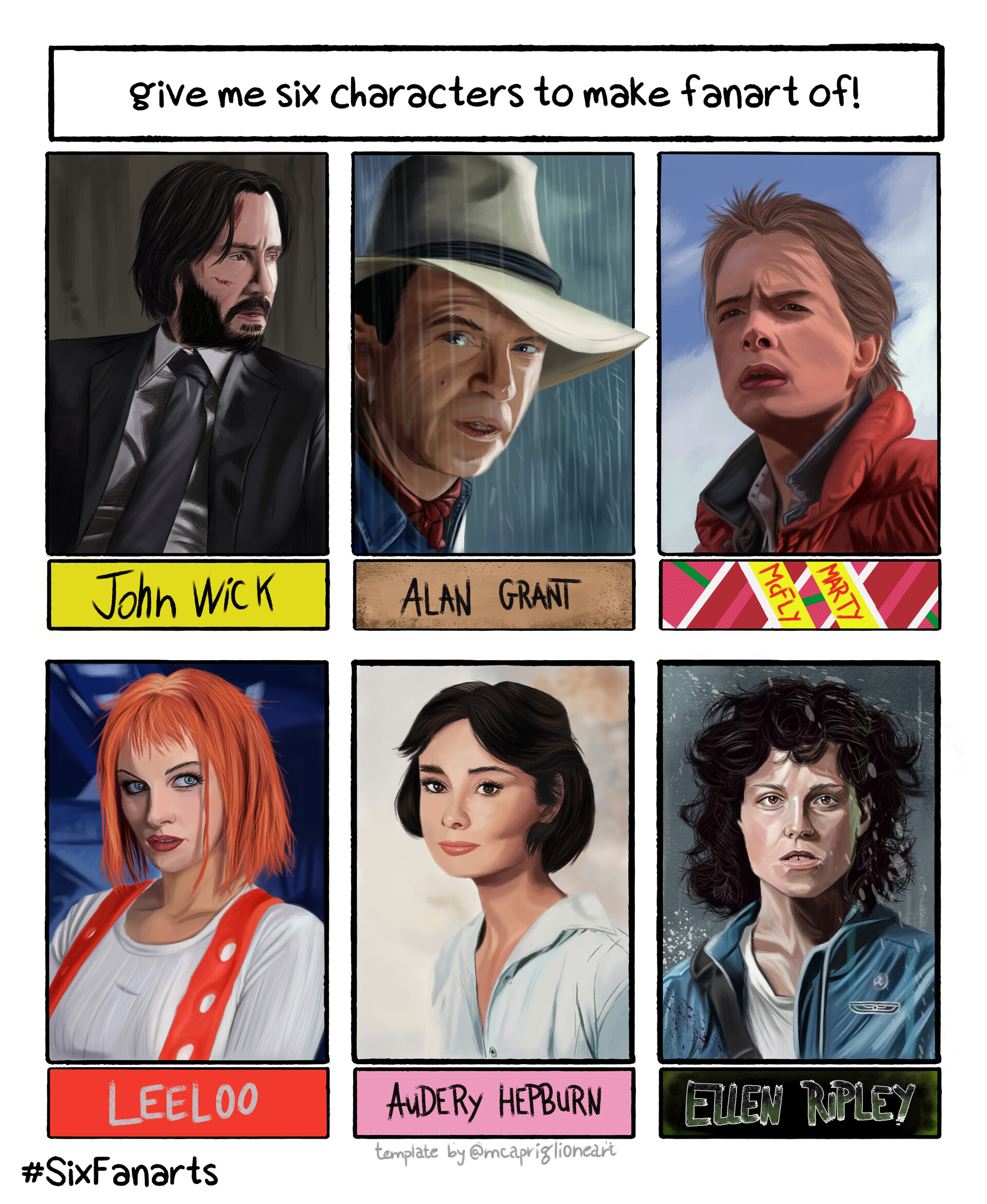 ArtStation - Six Characters Fanart