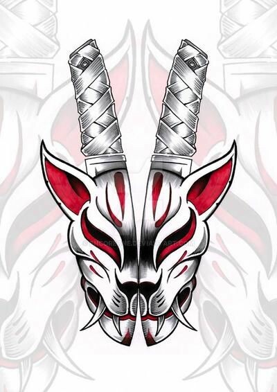 ArtStation - Fox'n'knife [scan from paper]