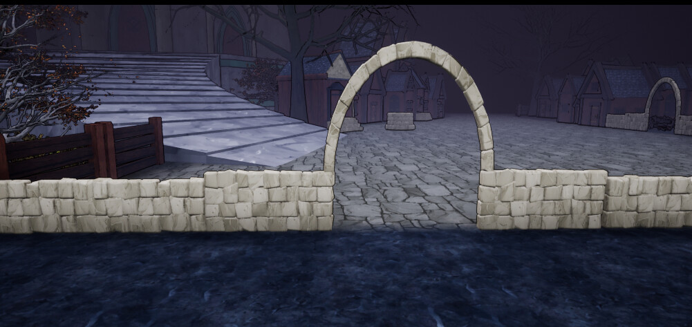 ArtStation - Stone Wall 3d Model