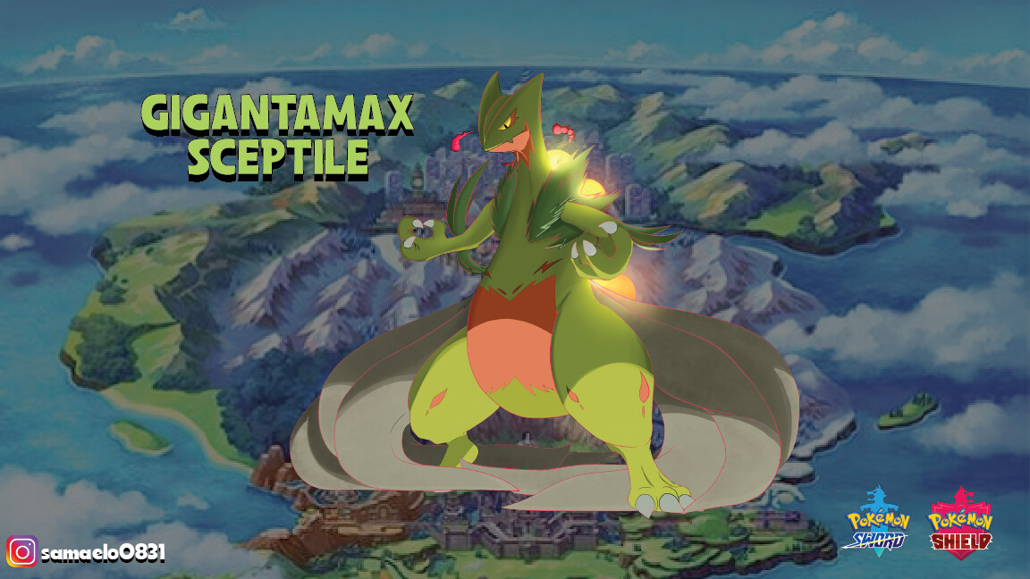 ArtStation - Gigantamax Sceptile