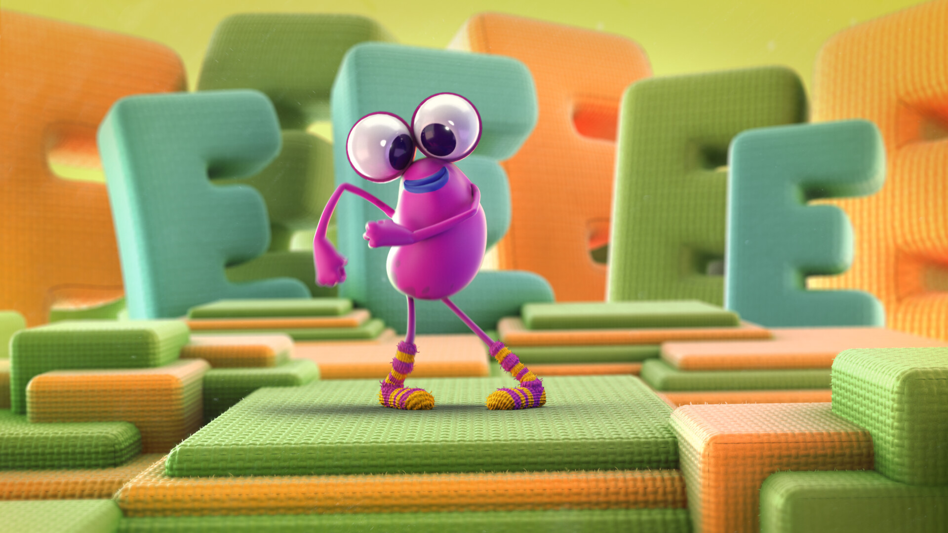 ArtStation - Dance FROG - Letter E