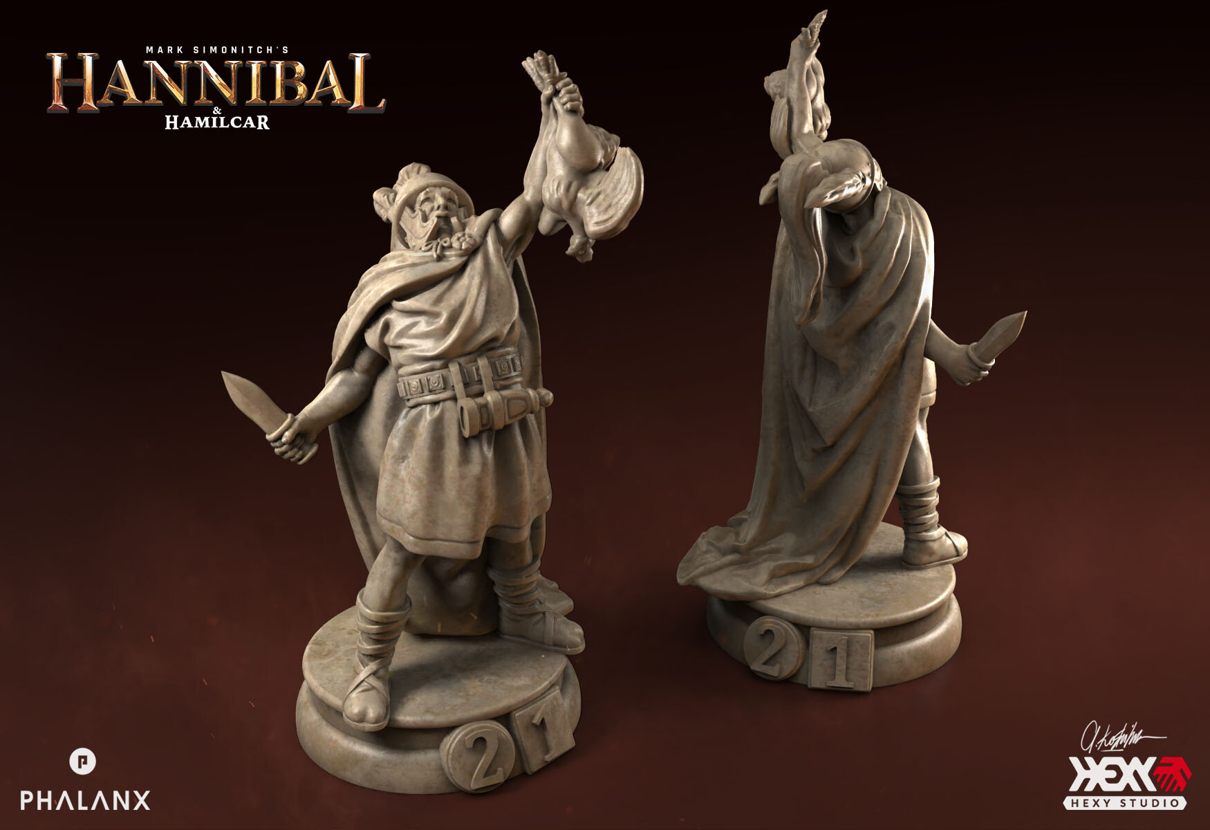 ArtStation - Hannibal & Hamilcar board game miniatures set #6