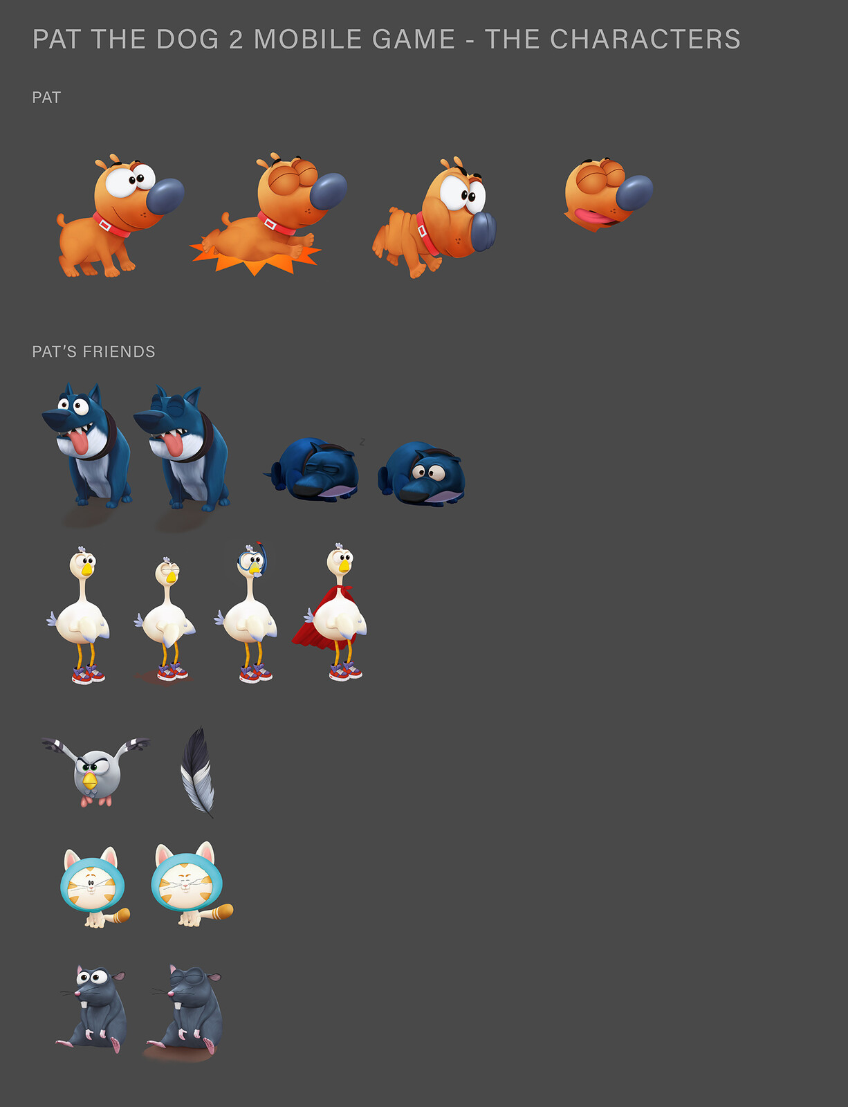 Maeva Davis - Pat the Dog - Mobile Game - Items & Characters