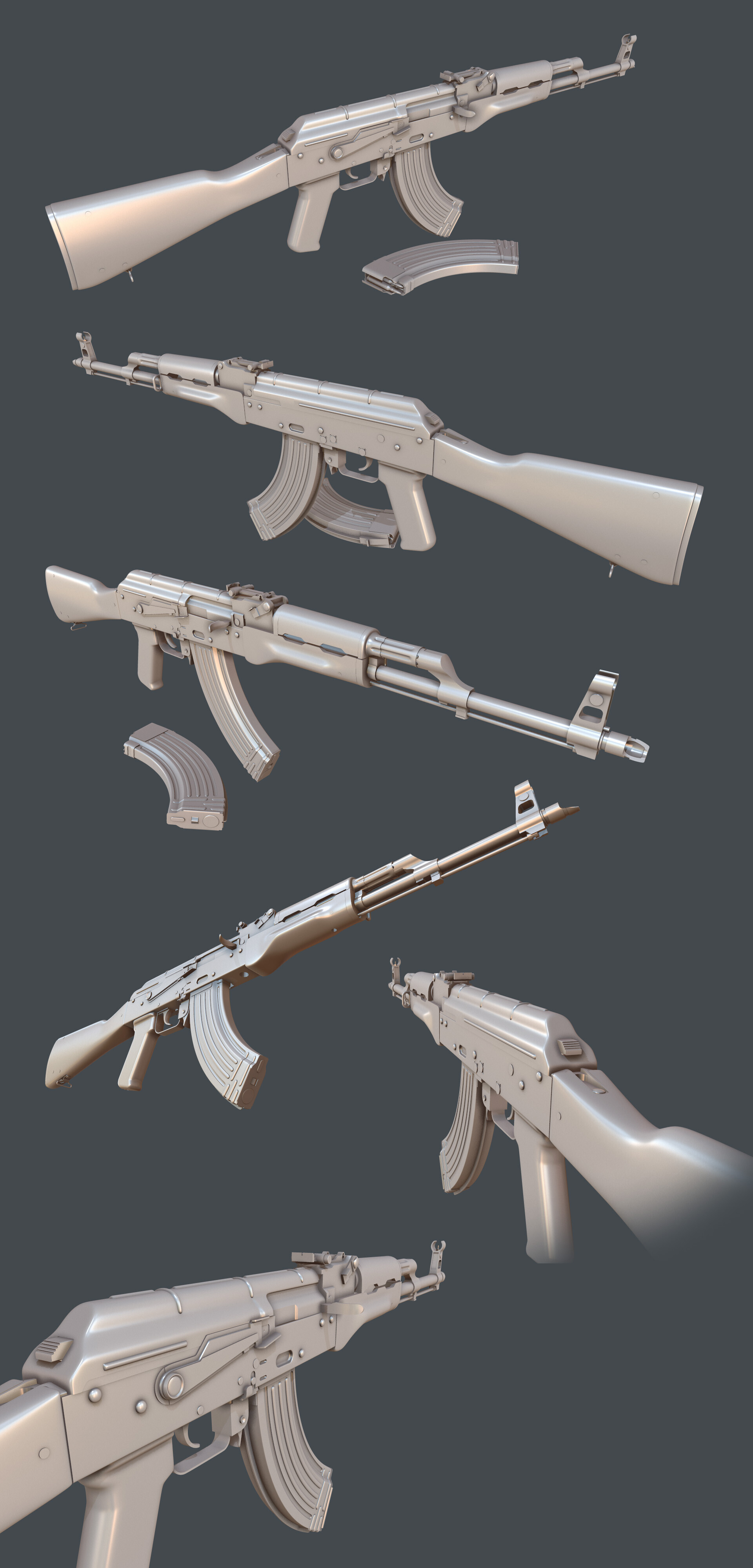 ArtStation - AKM game model
