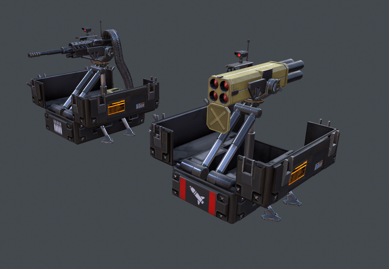 ArtStation - Sentry guns