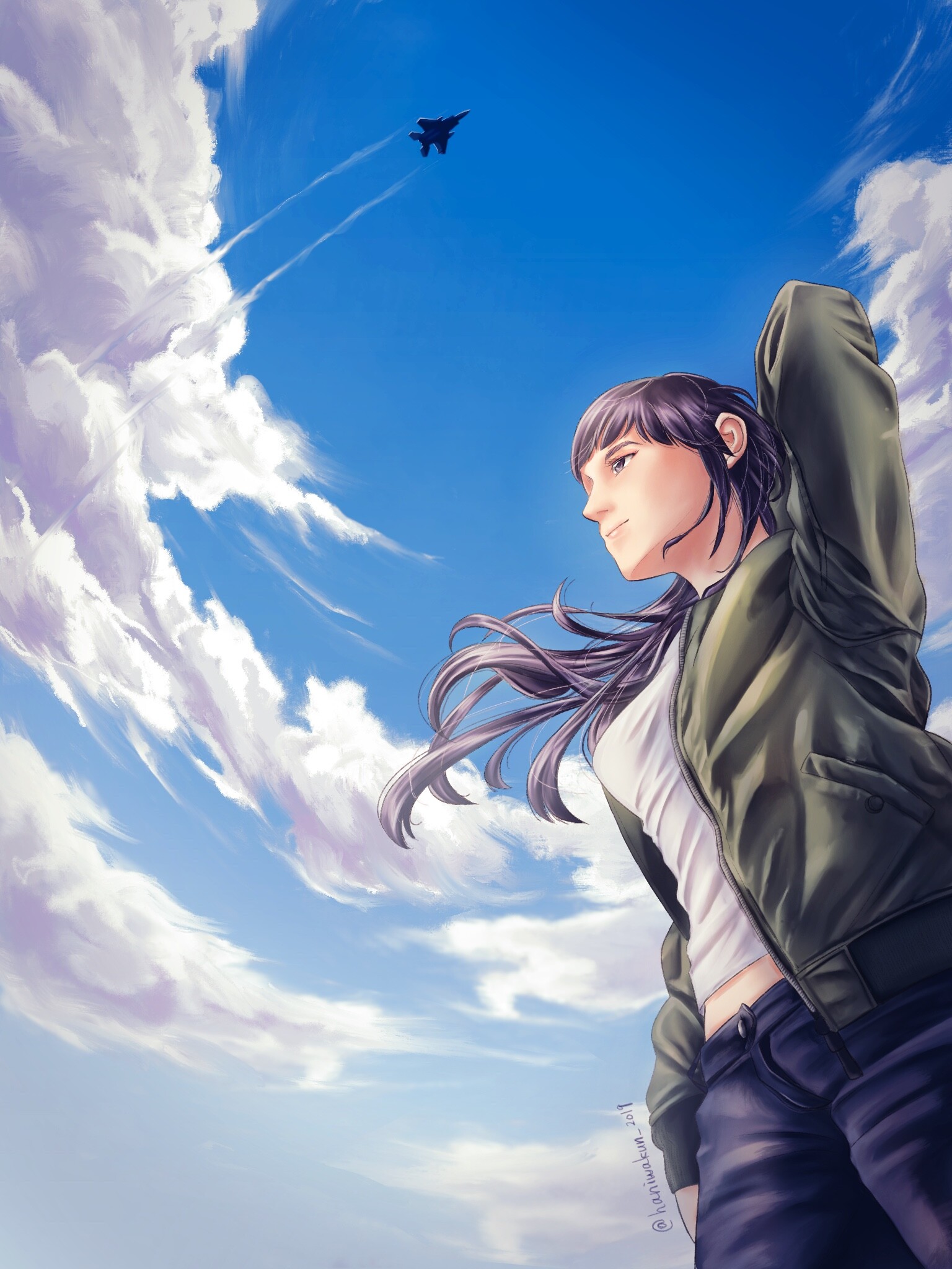 ArtStation - Huxian in a windy day