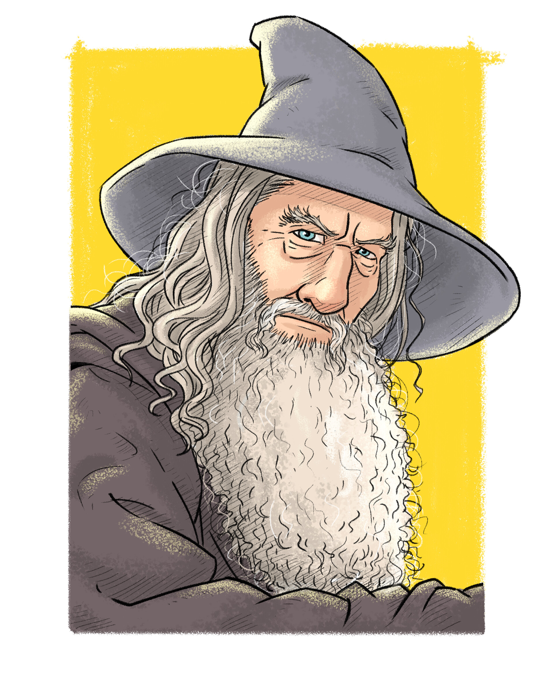 Simple Gandalf Drawing