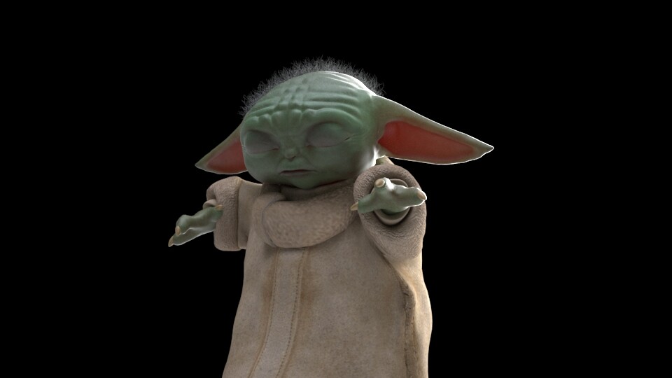 Mustafa Vangöl - Baby Yoda 3D CGI Model
