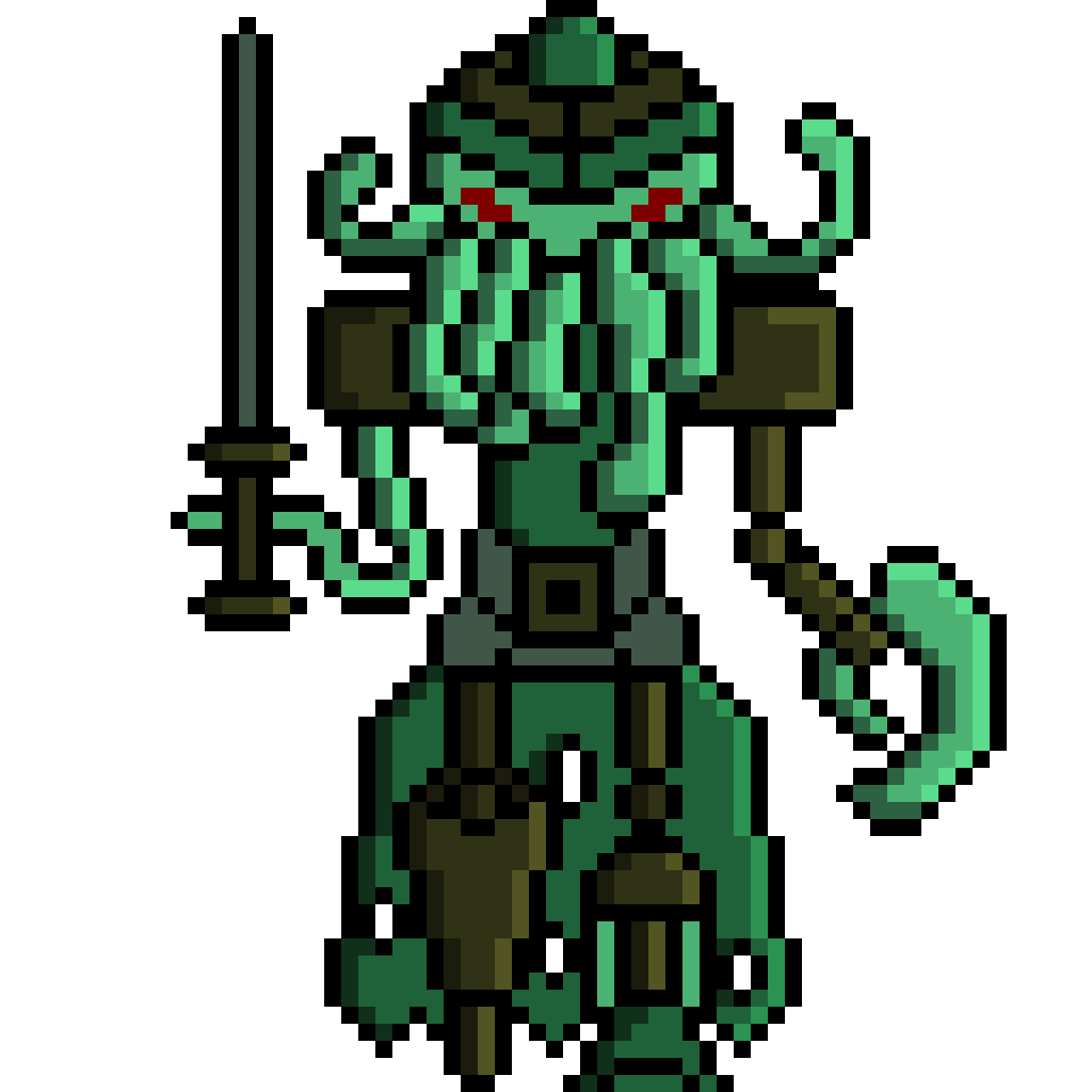 Ciaran Christie - Pixel art Davy Jones