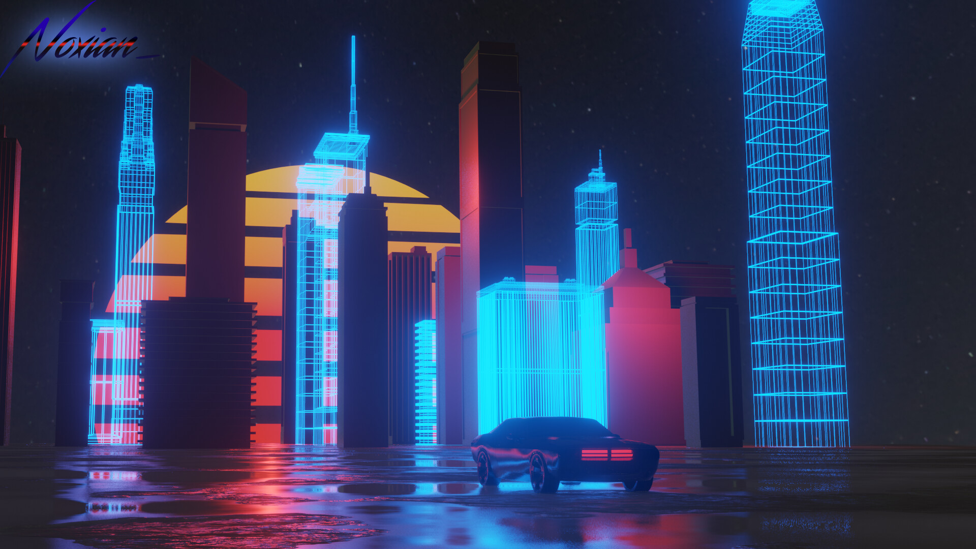 ArtStation - Neon city