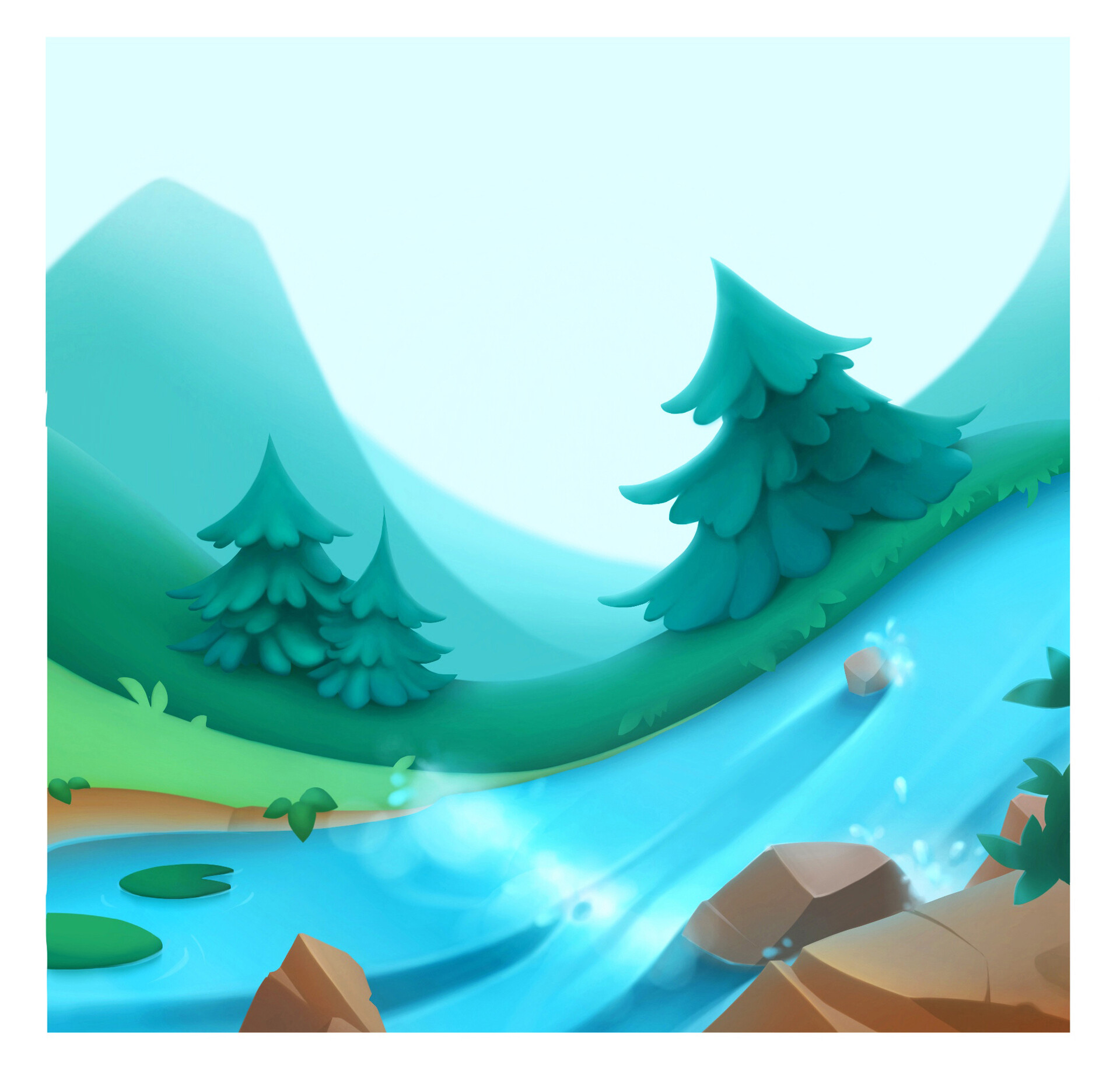 ArtStation - random environment exercises