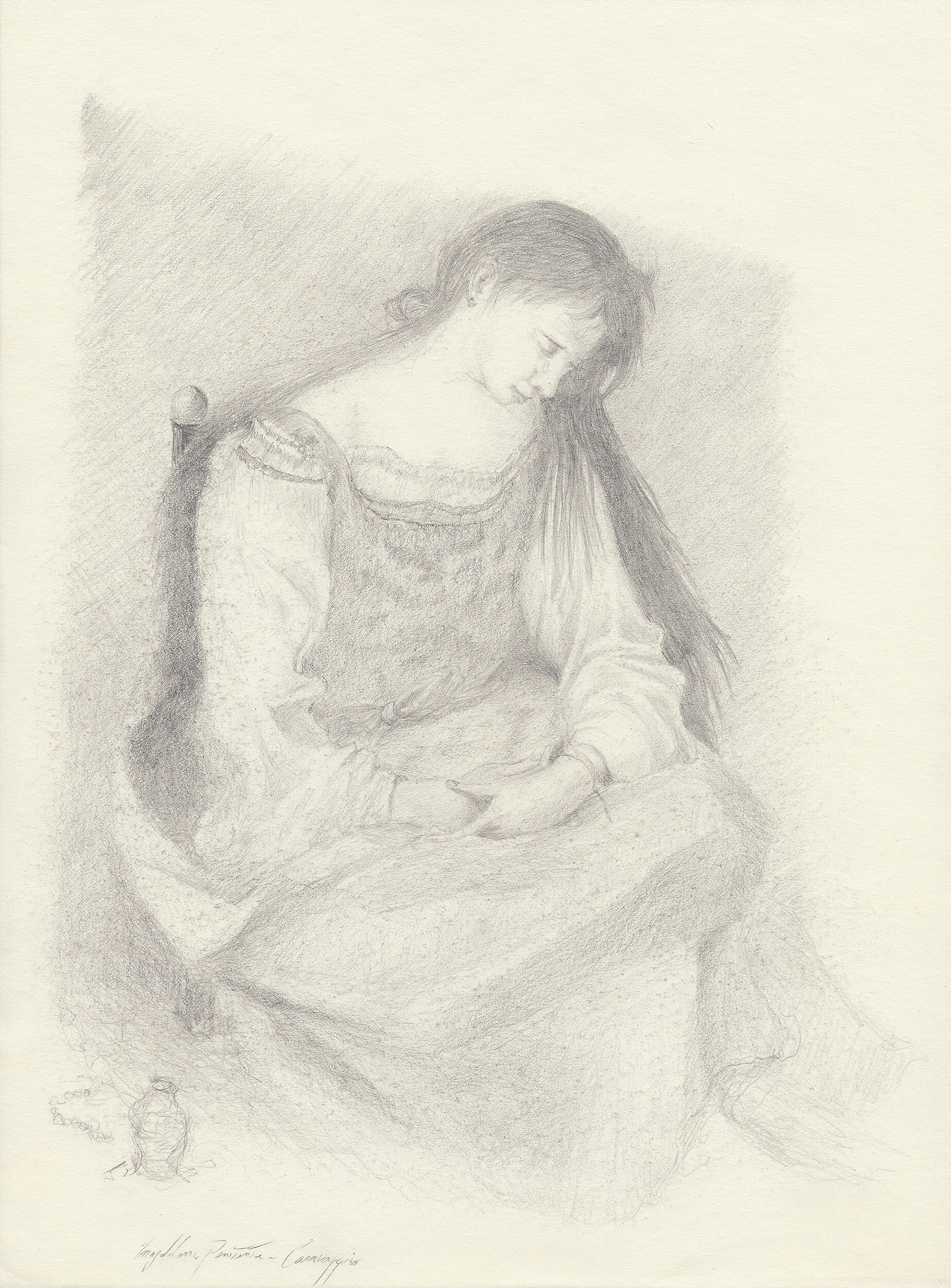 ArtStation - Study I: Penitent Magdalene, Caravaggio