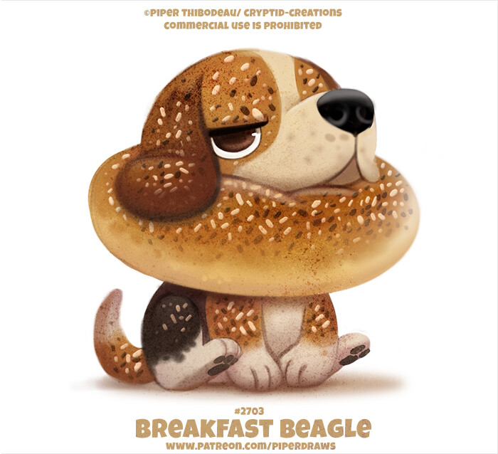 ArtStation - #2703. Breakfast Beagle - Word Play