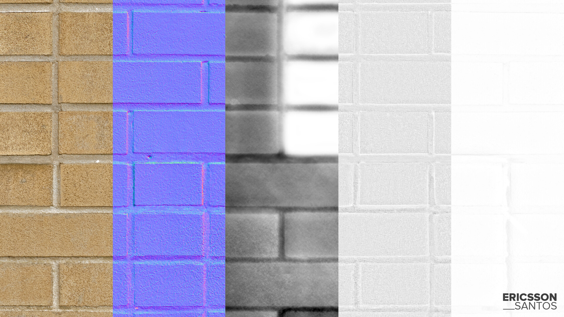 Ericsson Santos - Beige Brick - Photogrammetry-based Environment Texture