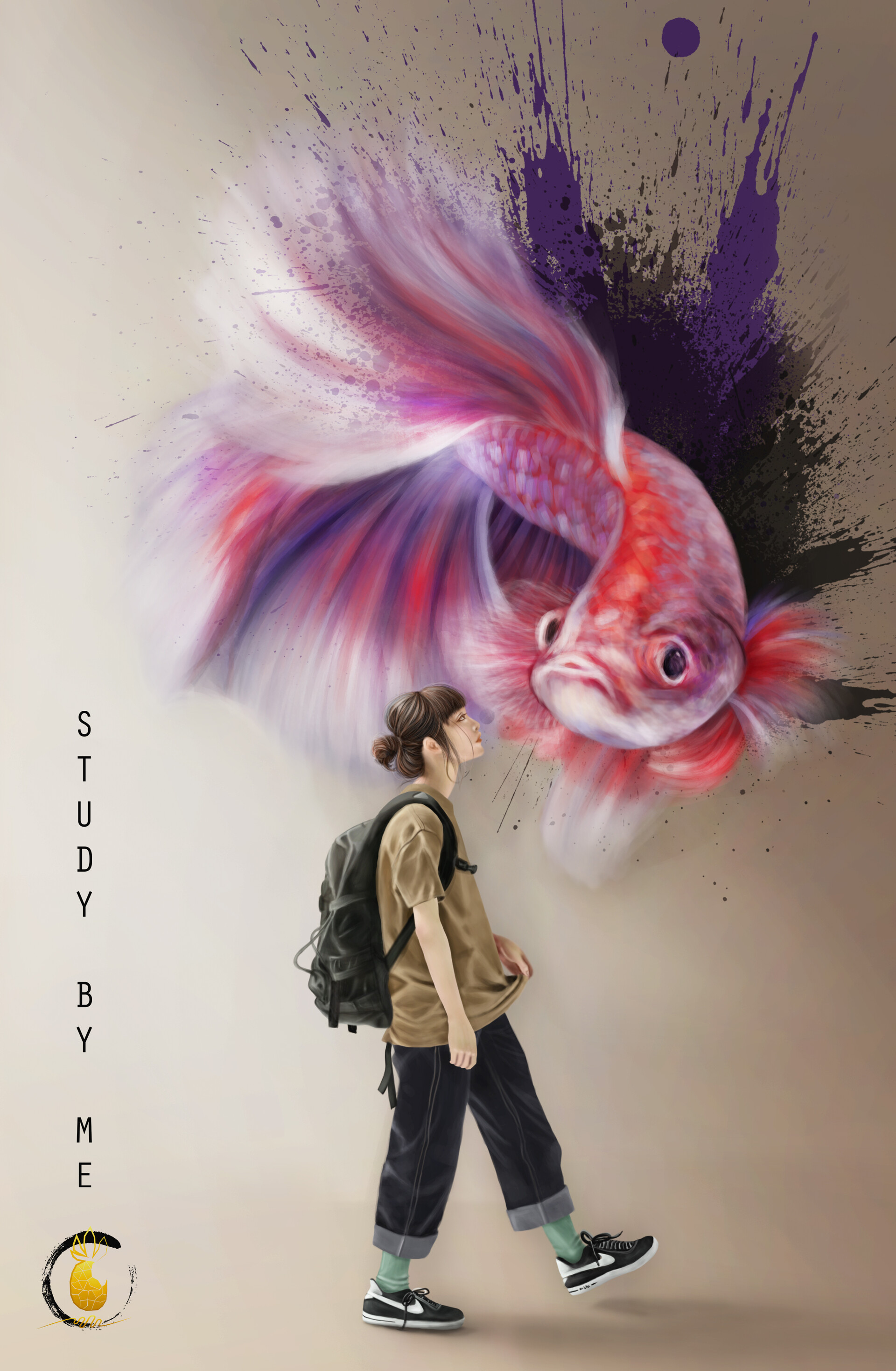 ArtStation - Sparkling fish and girl