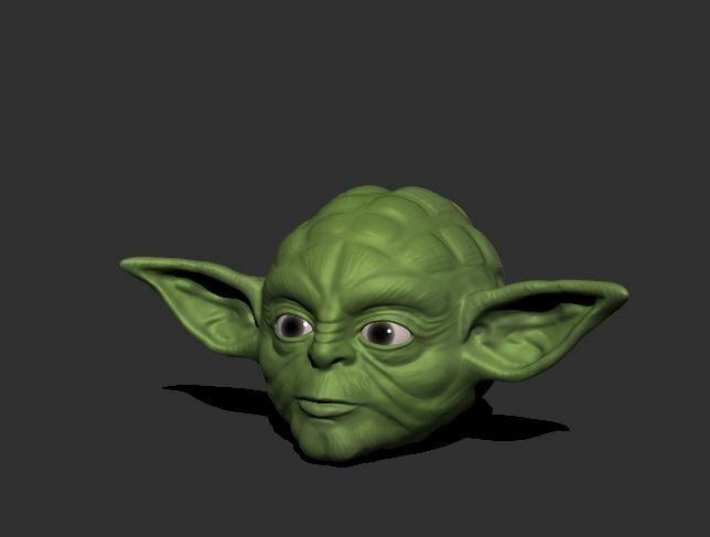 Cartoon Yoda Head